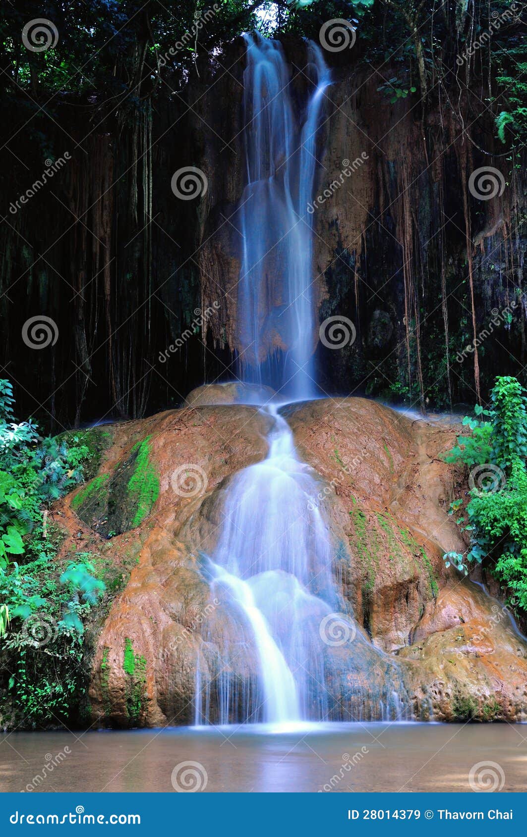 Water fall stock image. Image of creek, blue, nature - 28014379