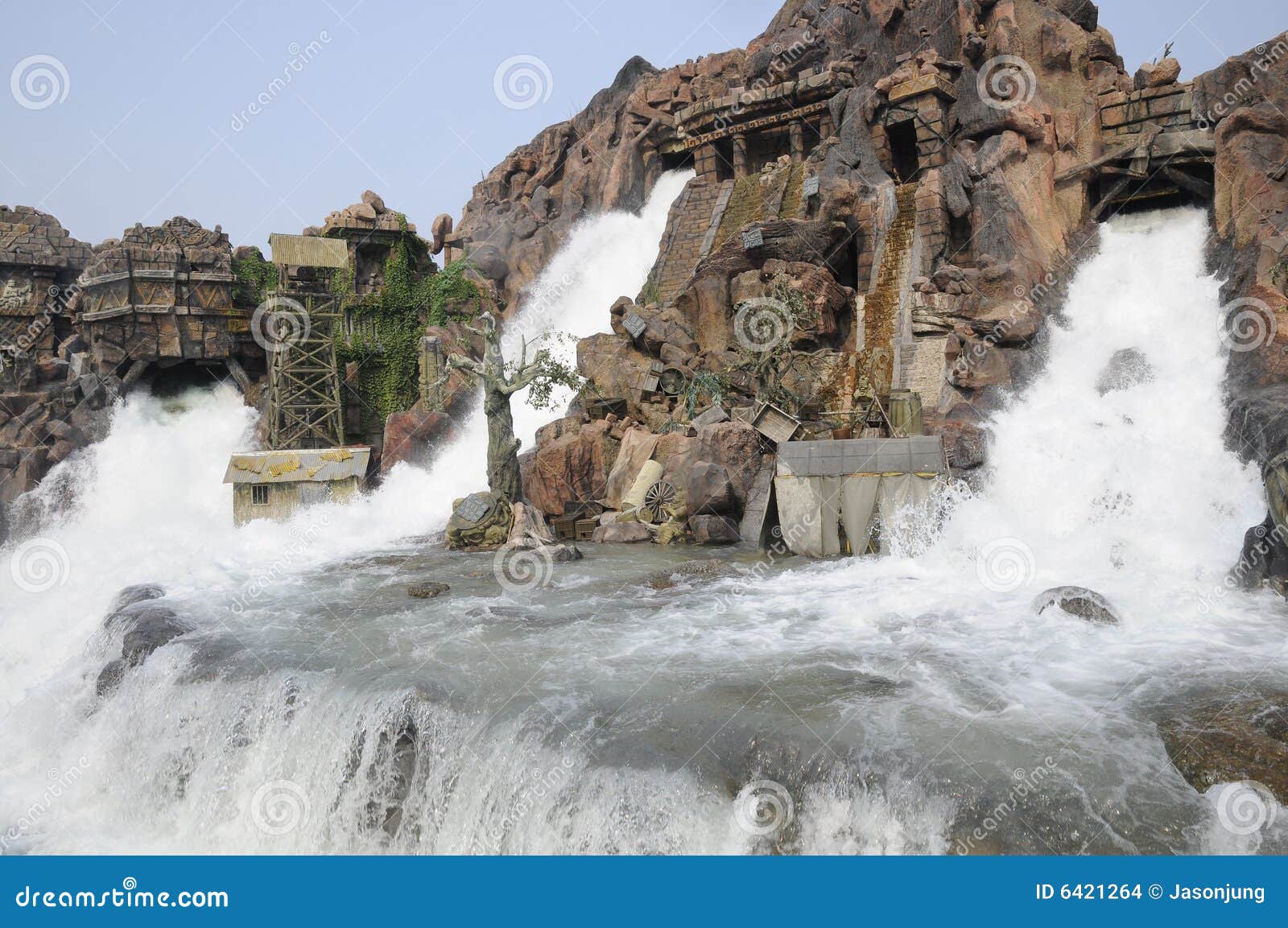 Water fall stock photo. Image of nature, mountain, bank - 6421264