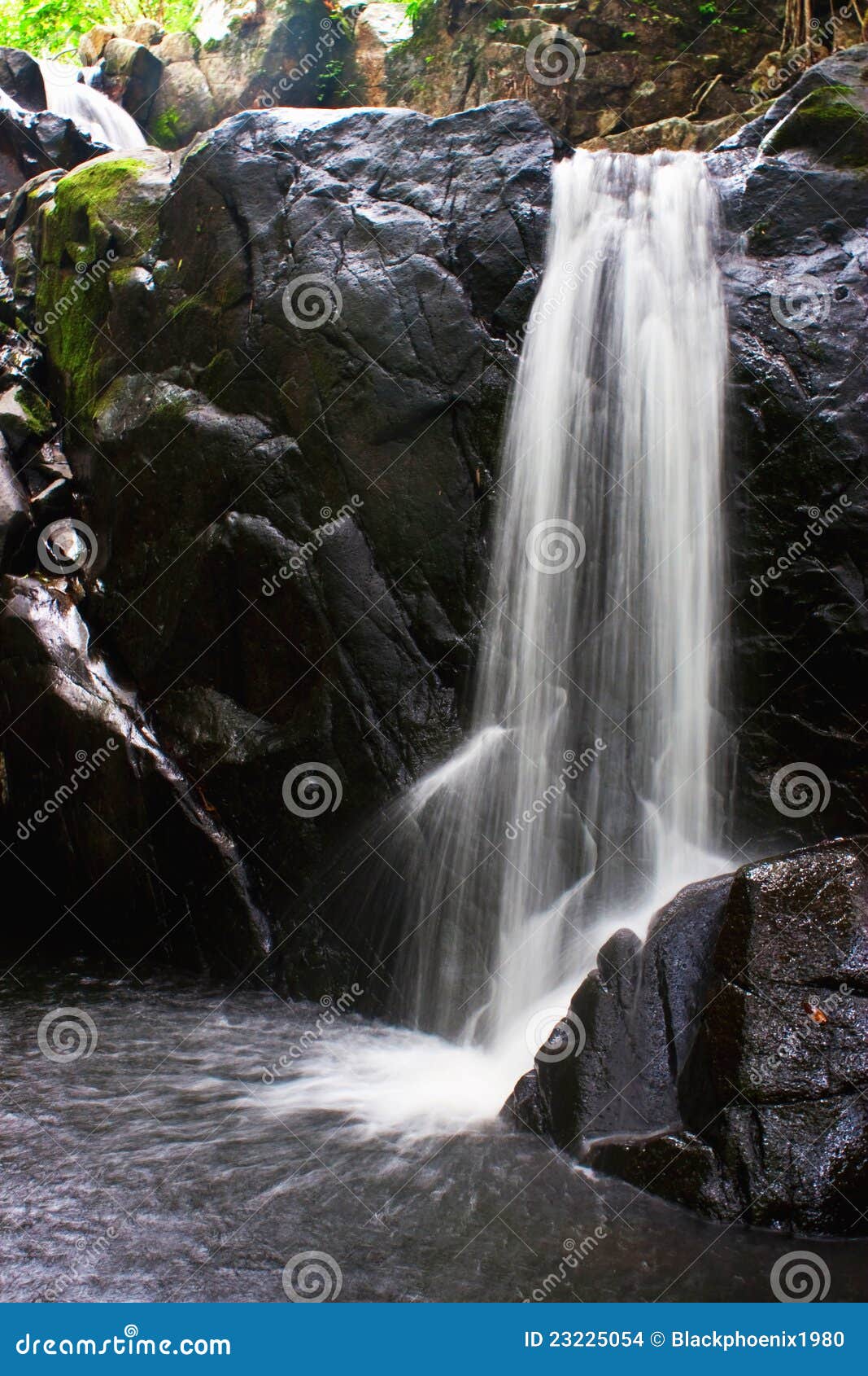 Water fall in deep forest stock photo. Image of outdoors - 23225054
