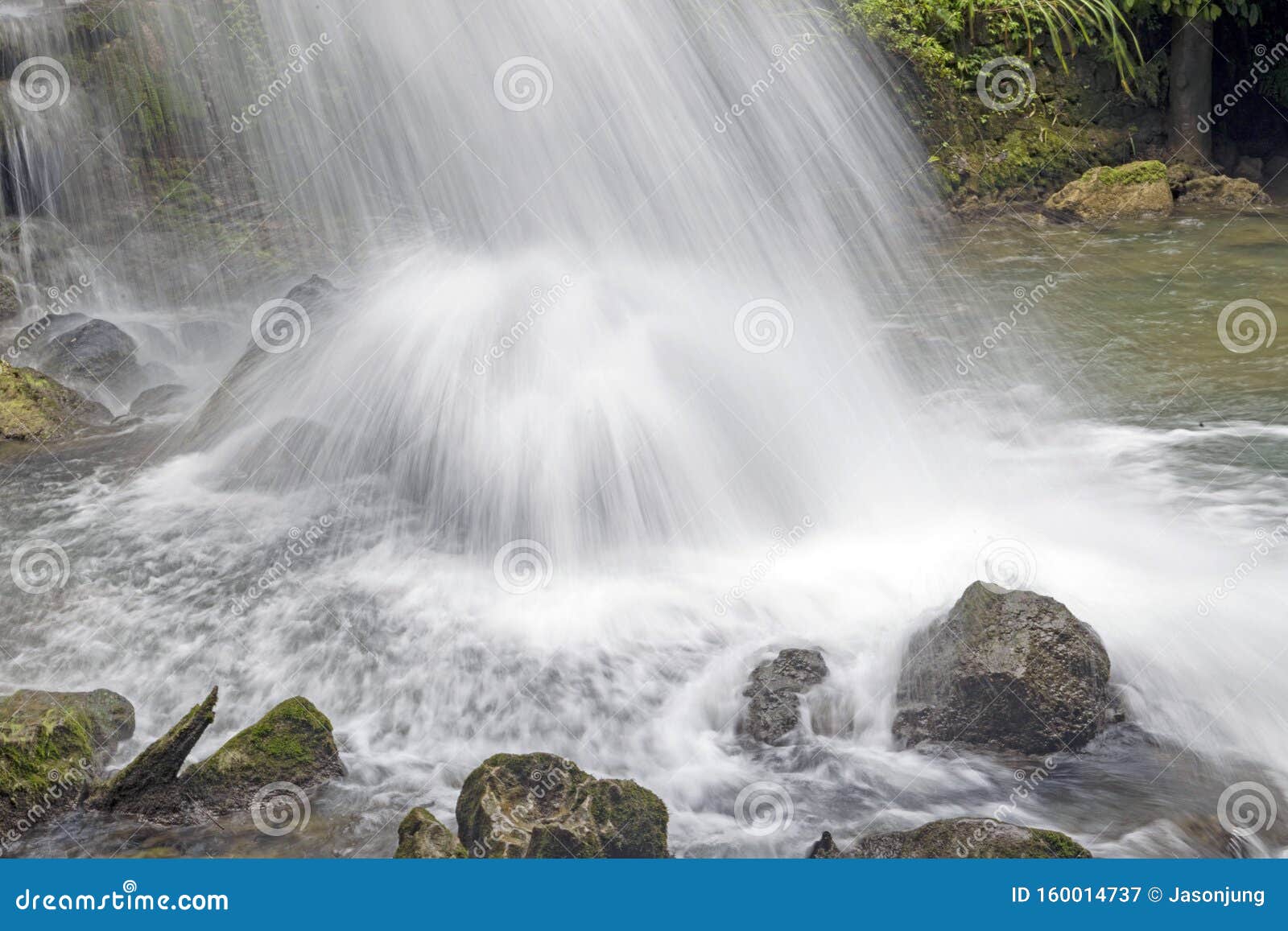 Waterfall Splash in Slow Motion Stock Image - Image of lotus, eight ...