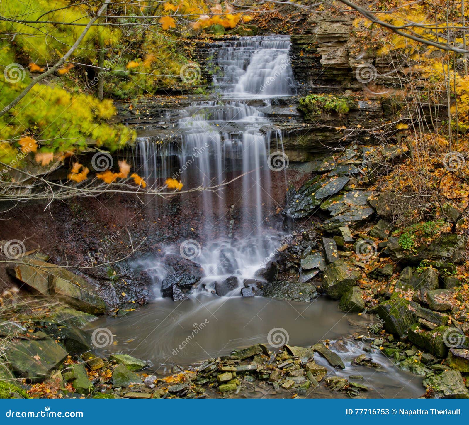 Water fall in Hamilton stock image. Image of toronto - 77716753