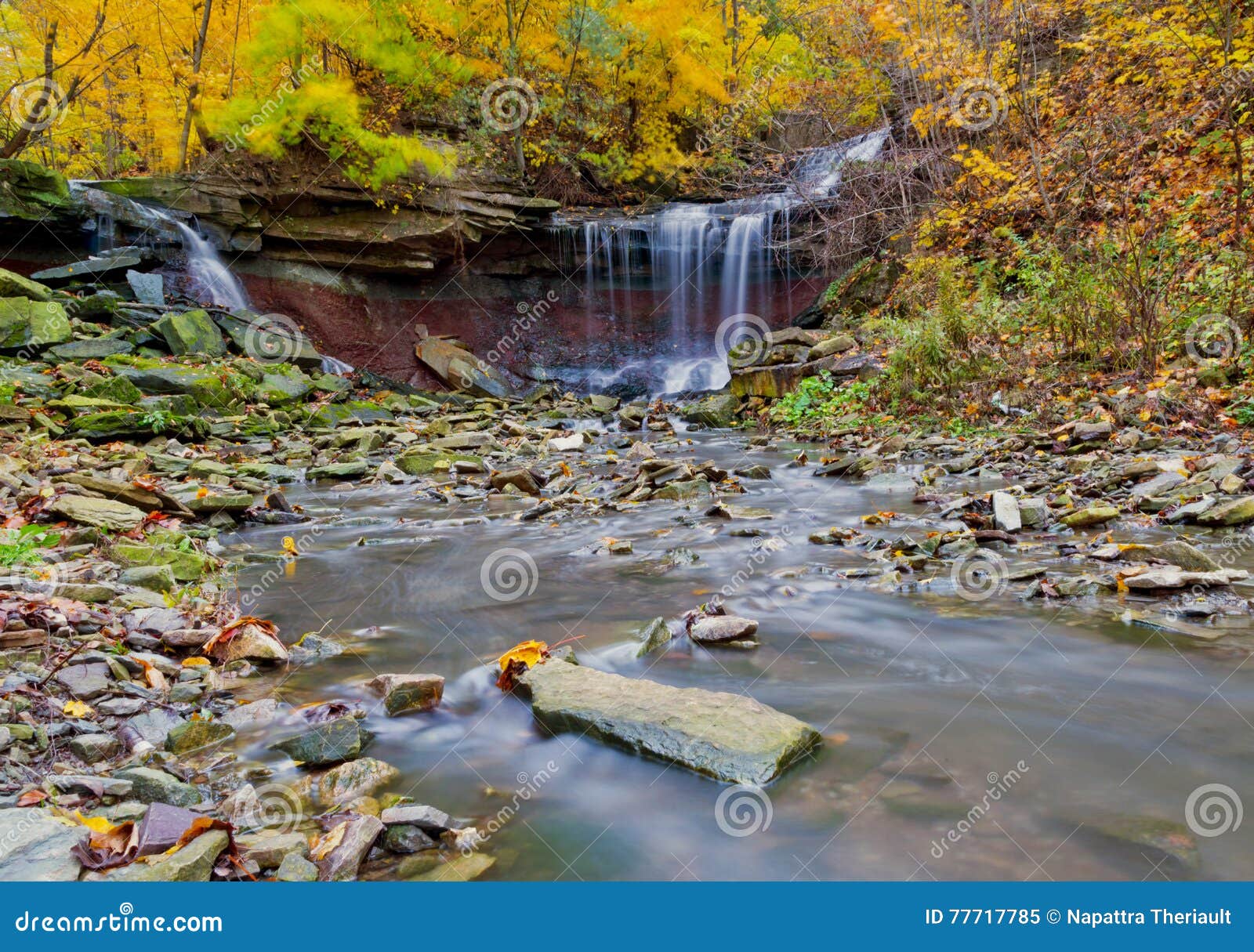 Water fall in Hamilton stock image. Image of waterfall - 77717785