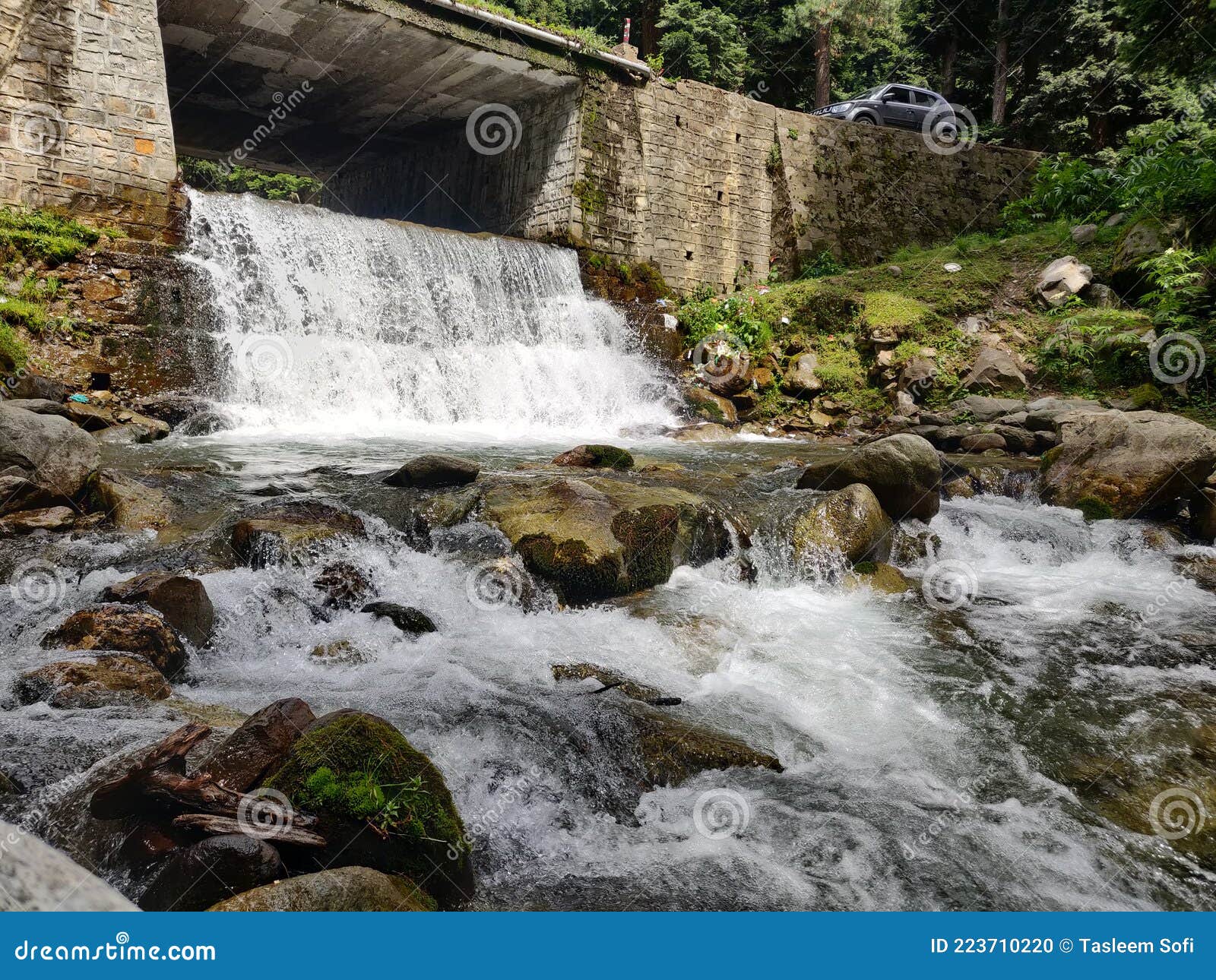 Water Fall in Kashmir stock photo. Image of rapid, kashmir - 223710220