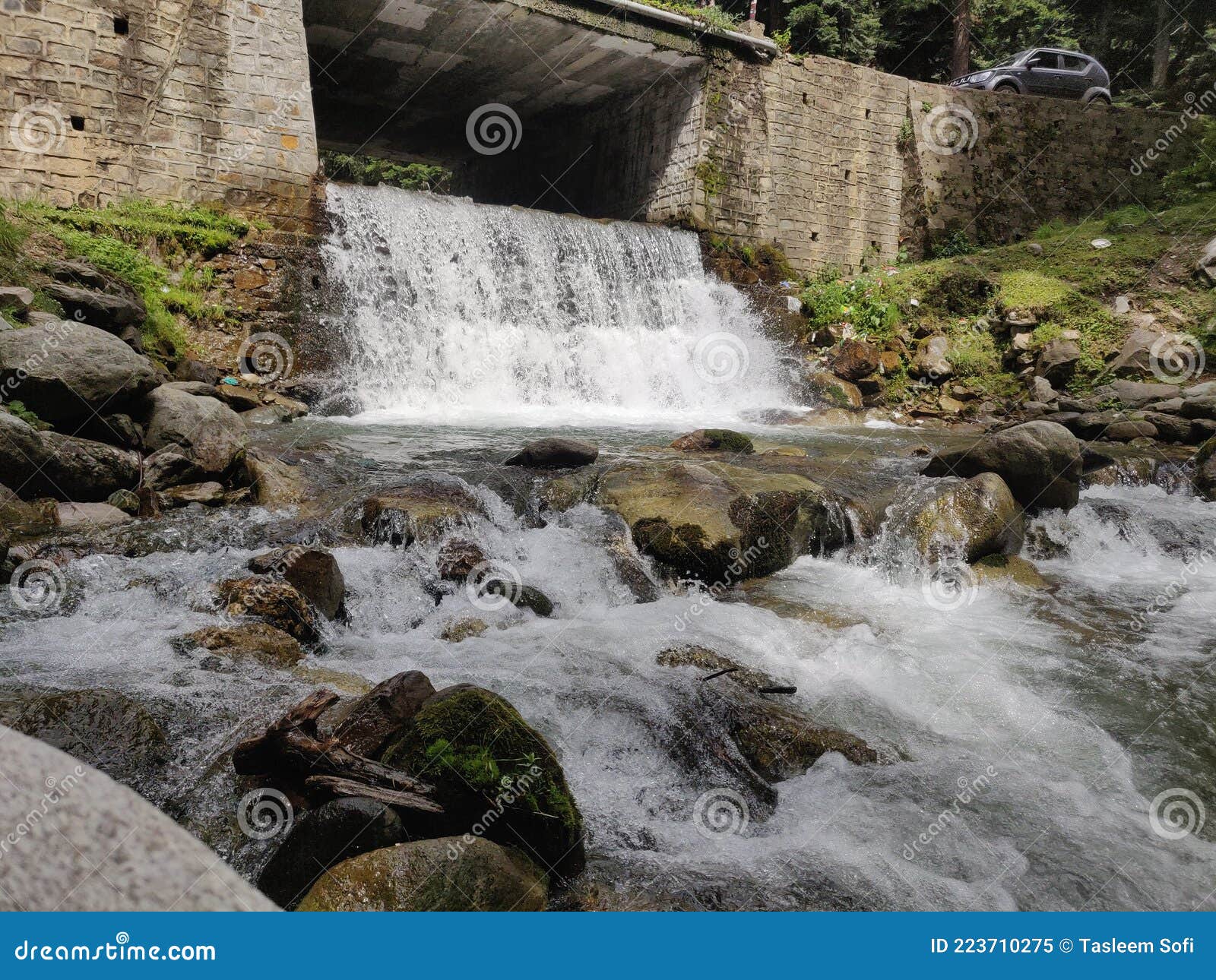 Water Fall in Kashmir stock image. Image of terrain - 223710275