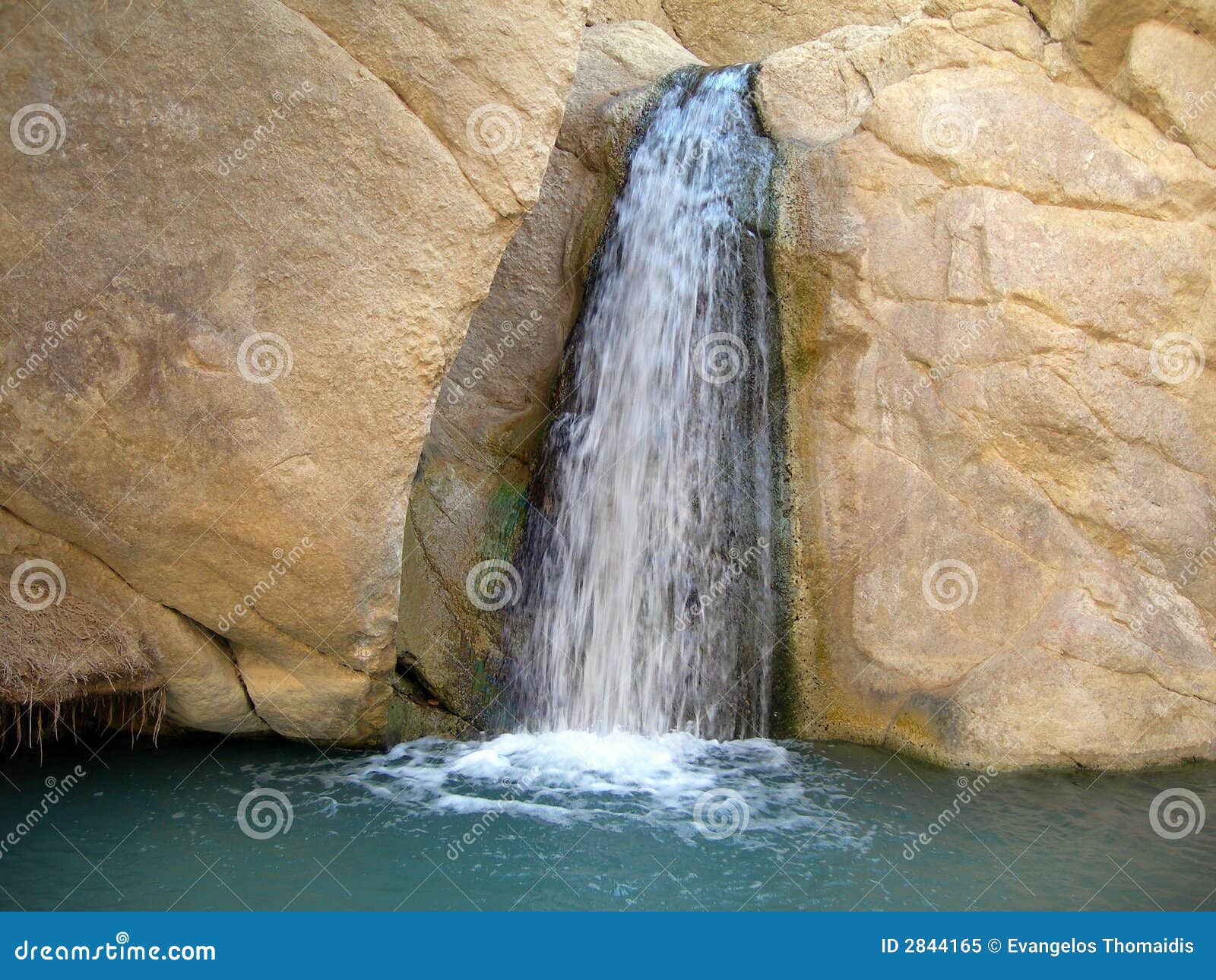 Water Fall Oasis in Tunisia Stock Image - Image of view, north: 2844165