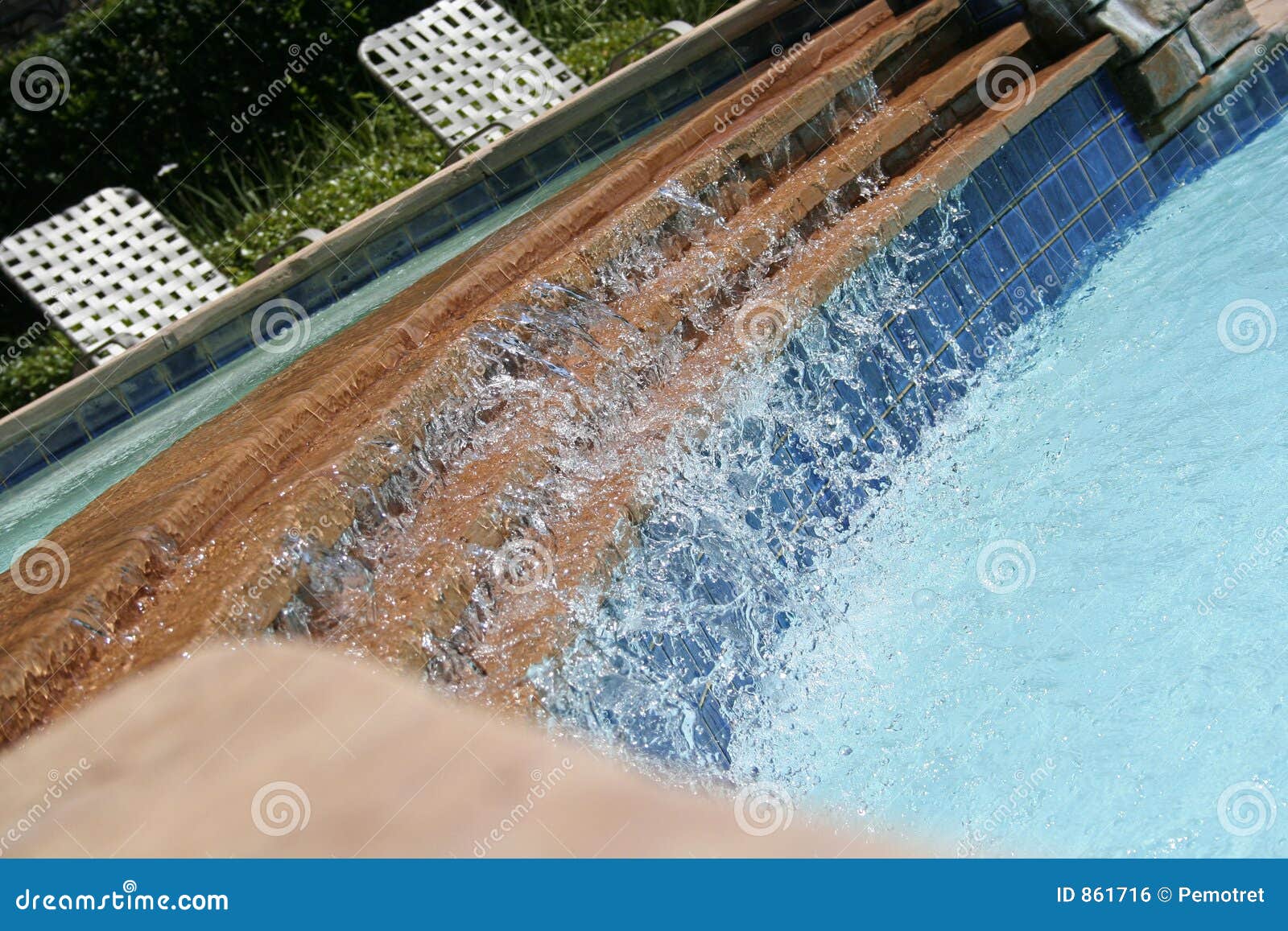 Water Fall on the Pool stock photo. Image of travel, relaxation - 861716