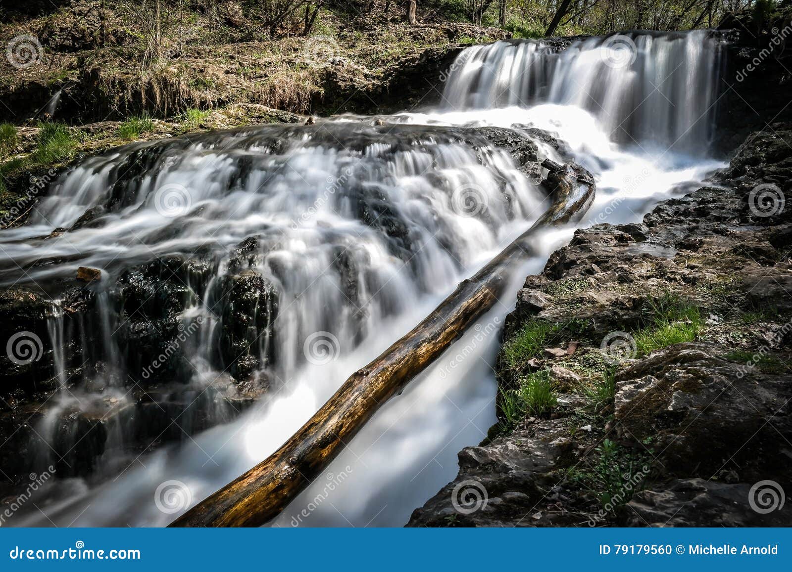 Water Fall stock photo. Image of nature, spring, waterfall - 79179560