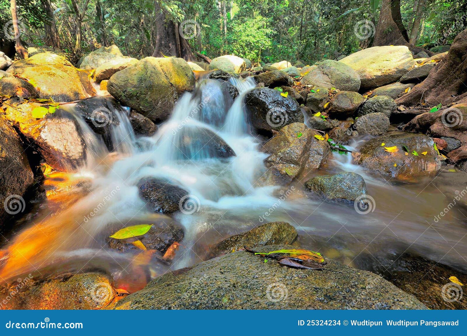 Water fall and rock stock photo. Image of beautiful, brook - 25324234