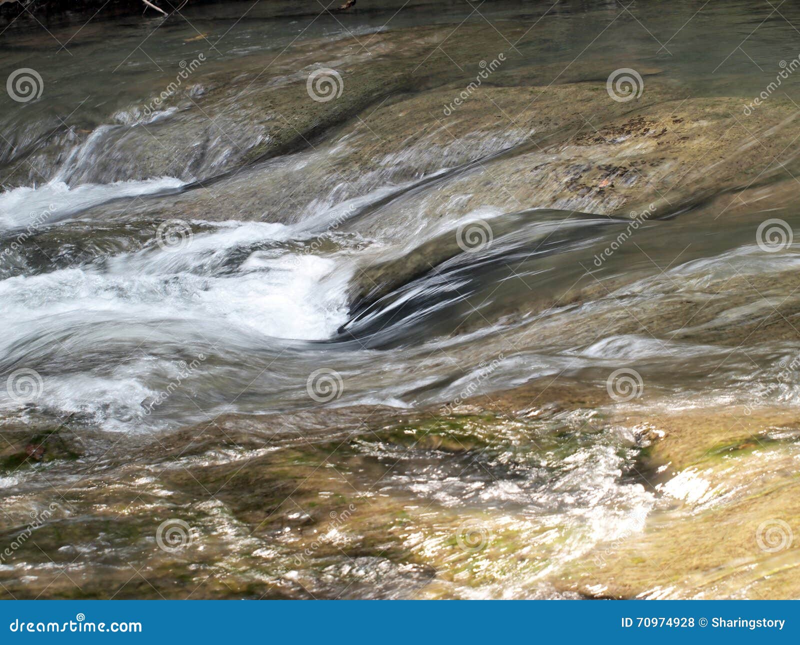Water Fall in Spring Season Located in Deep Rain Forest Stock Photo ...