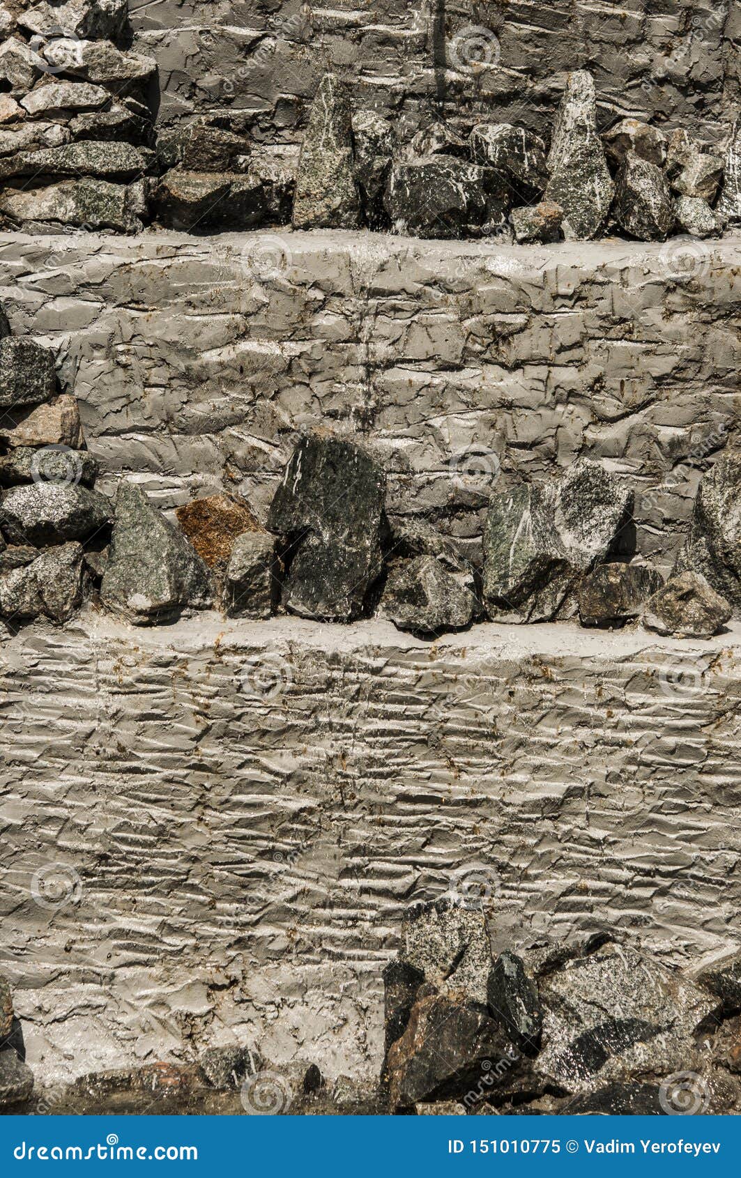 Water Fall on Stone Wall Background Stock Image - Image of garden ...