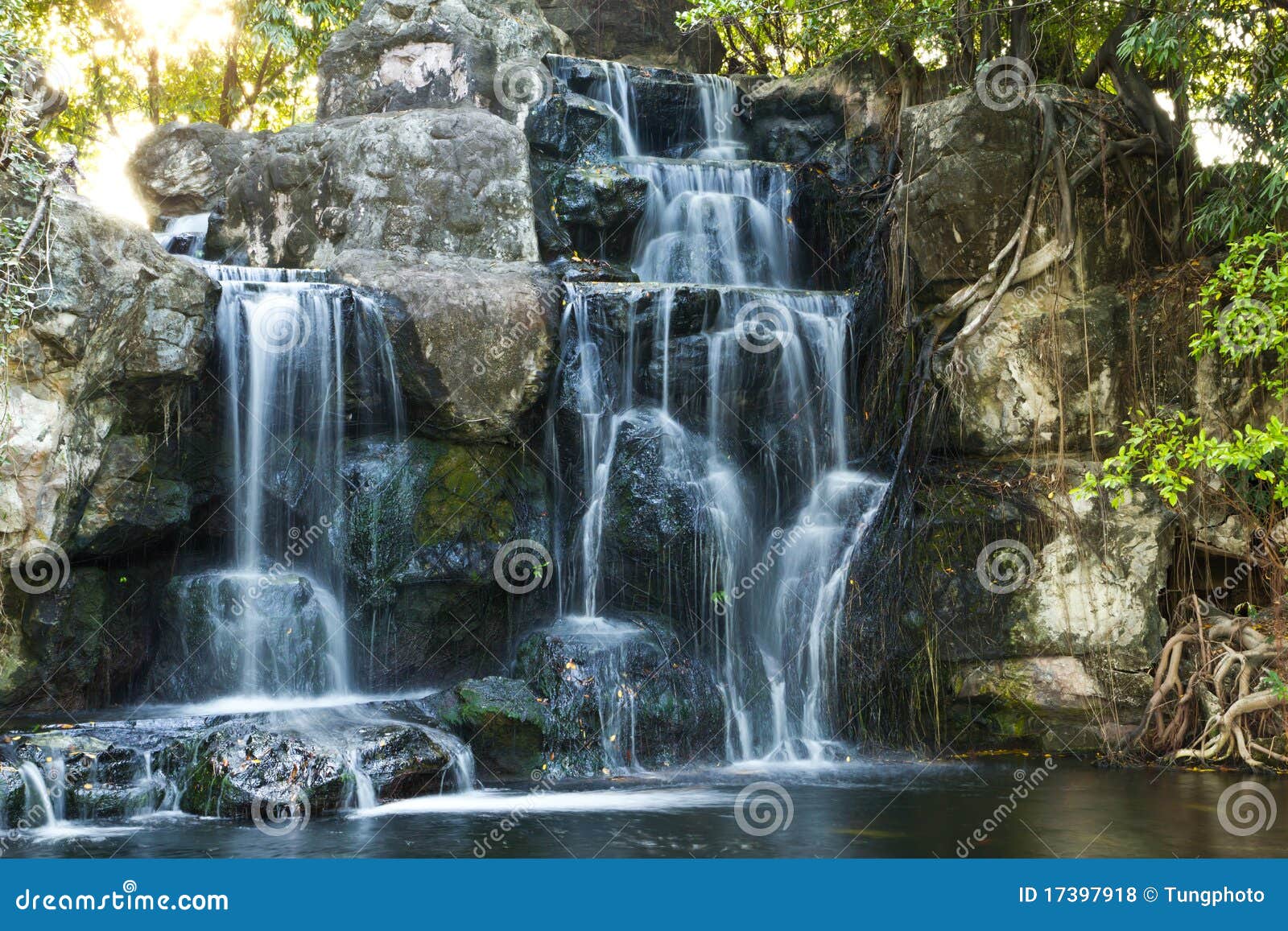 Water fall in thailand stock photo. Image of landscape - 17397918