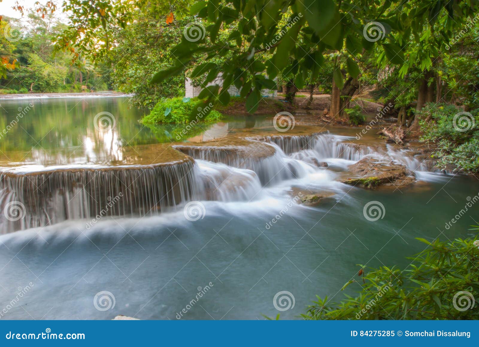 Water fall in Thailand stock image. Image of rain, park - 84275285