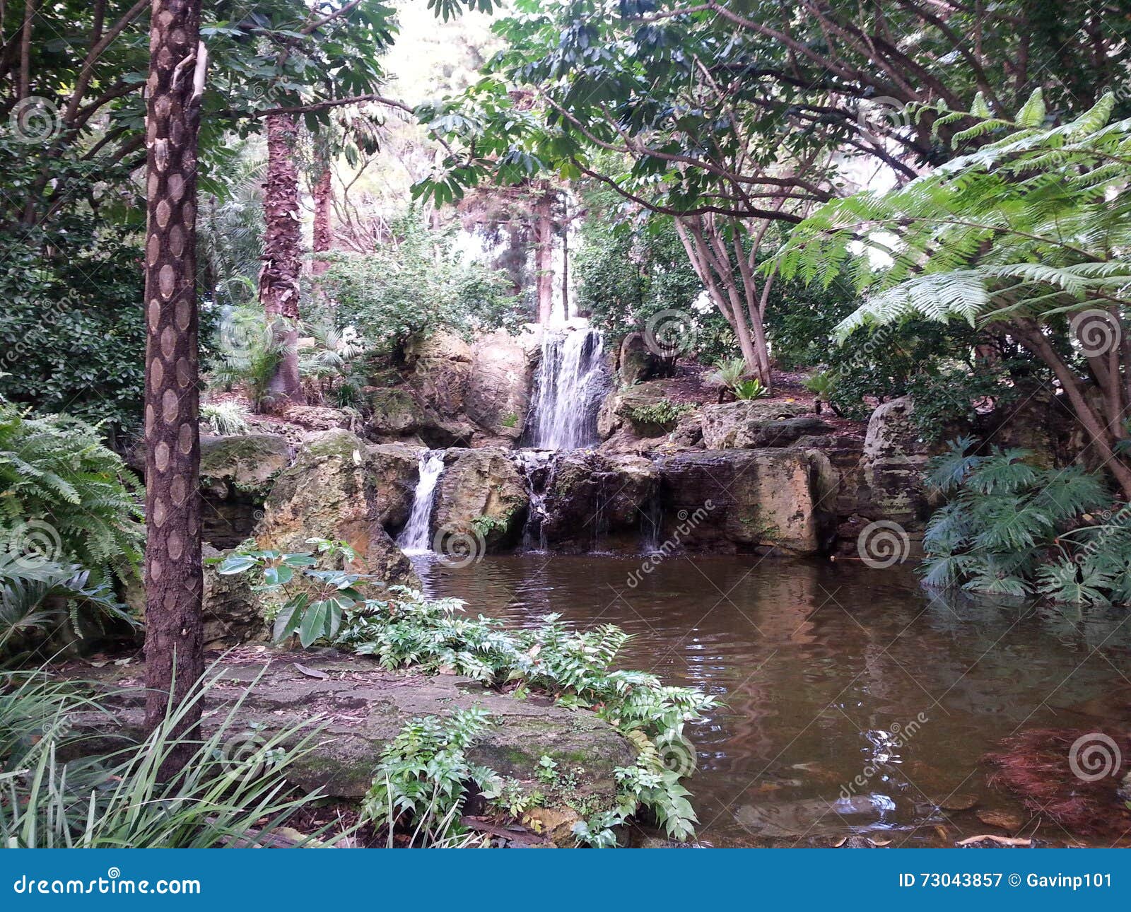 Secluded Waterfall Narrows Interchange Perth Western Australia Stock ...