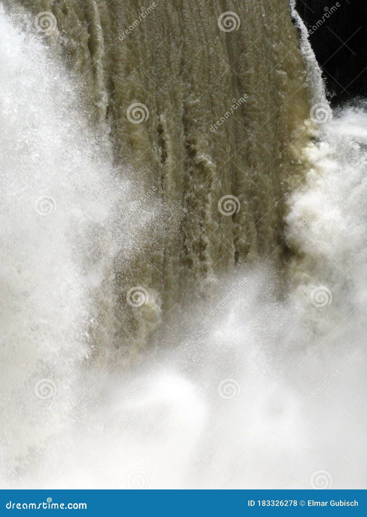 Water Falling Down a Natural Waterfall Stock Photo - Image of cascade ...