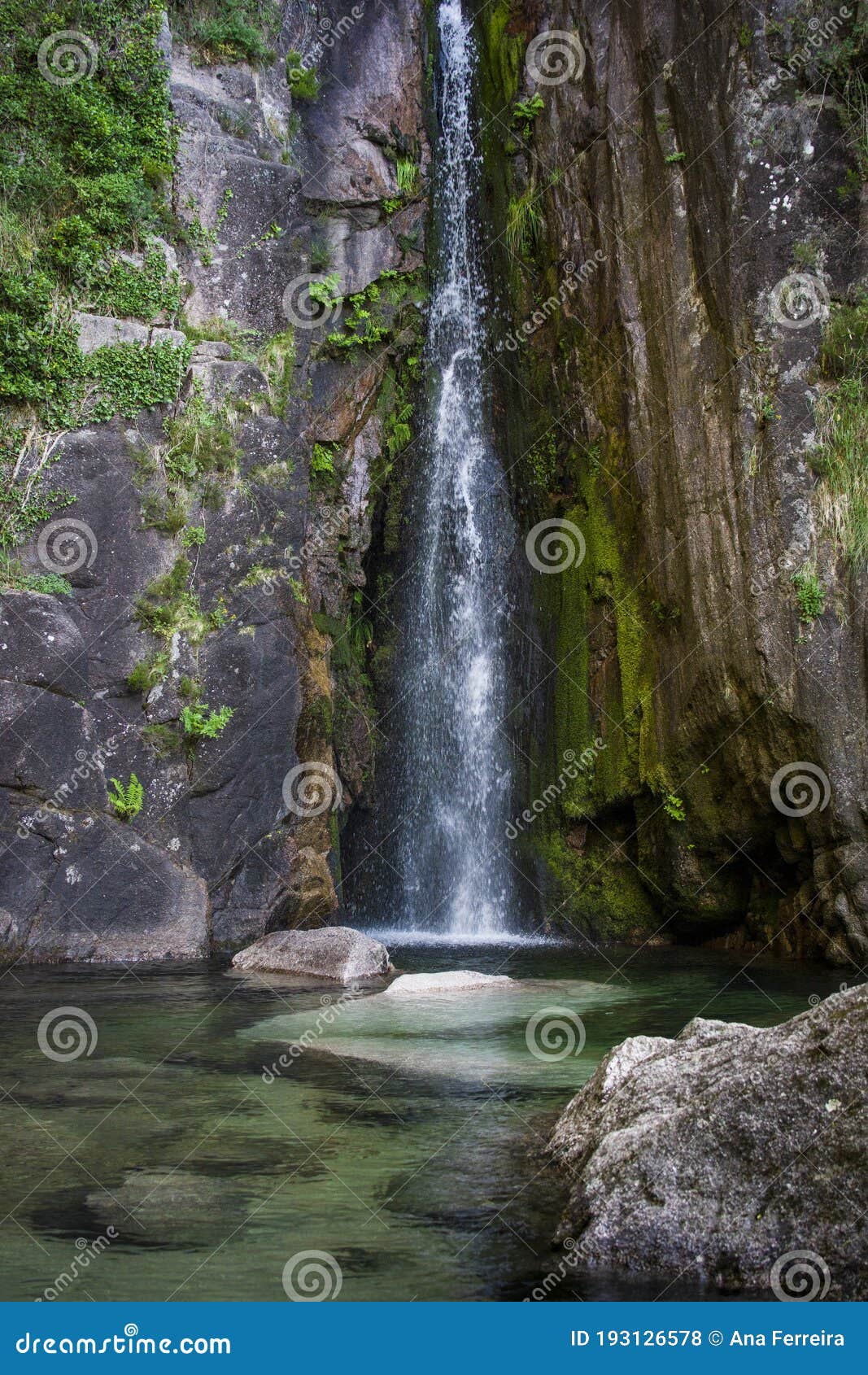 Water Falling Down through Rocks Stock Photo - Image of rock, falling ...