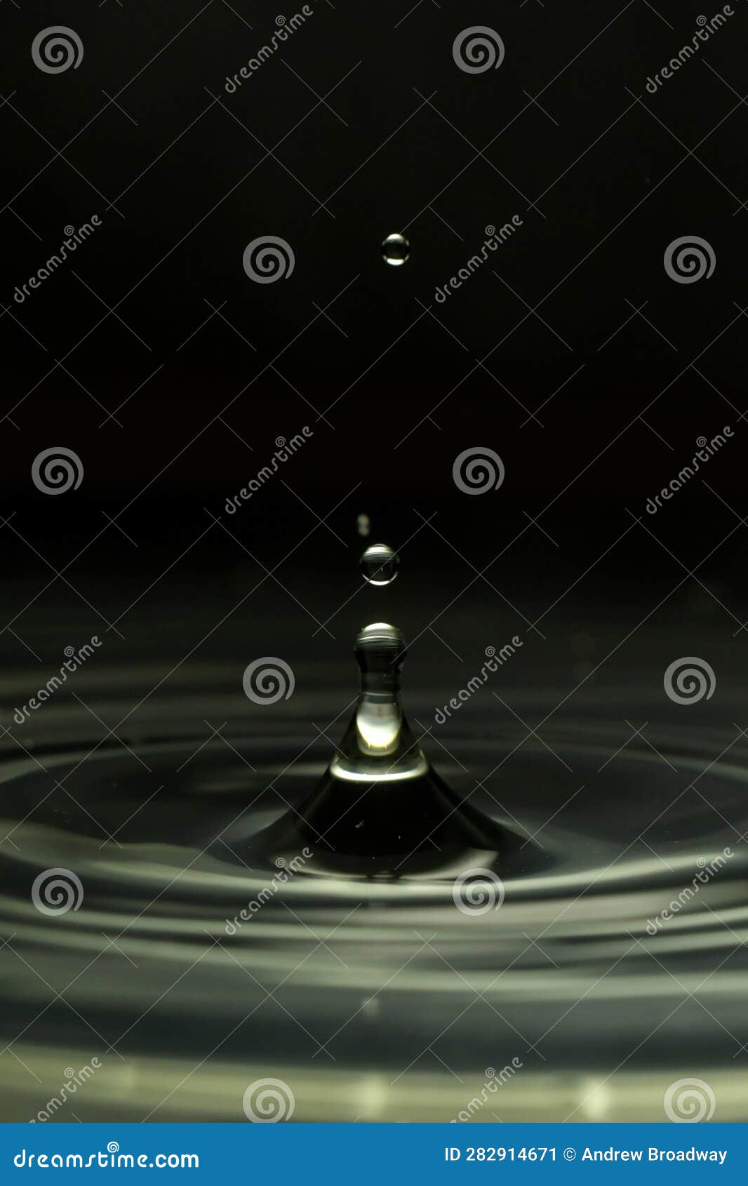 Water Falling Dripplets 040 Stock Image - Image of falling, yellow ...