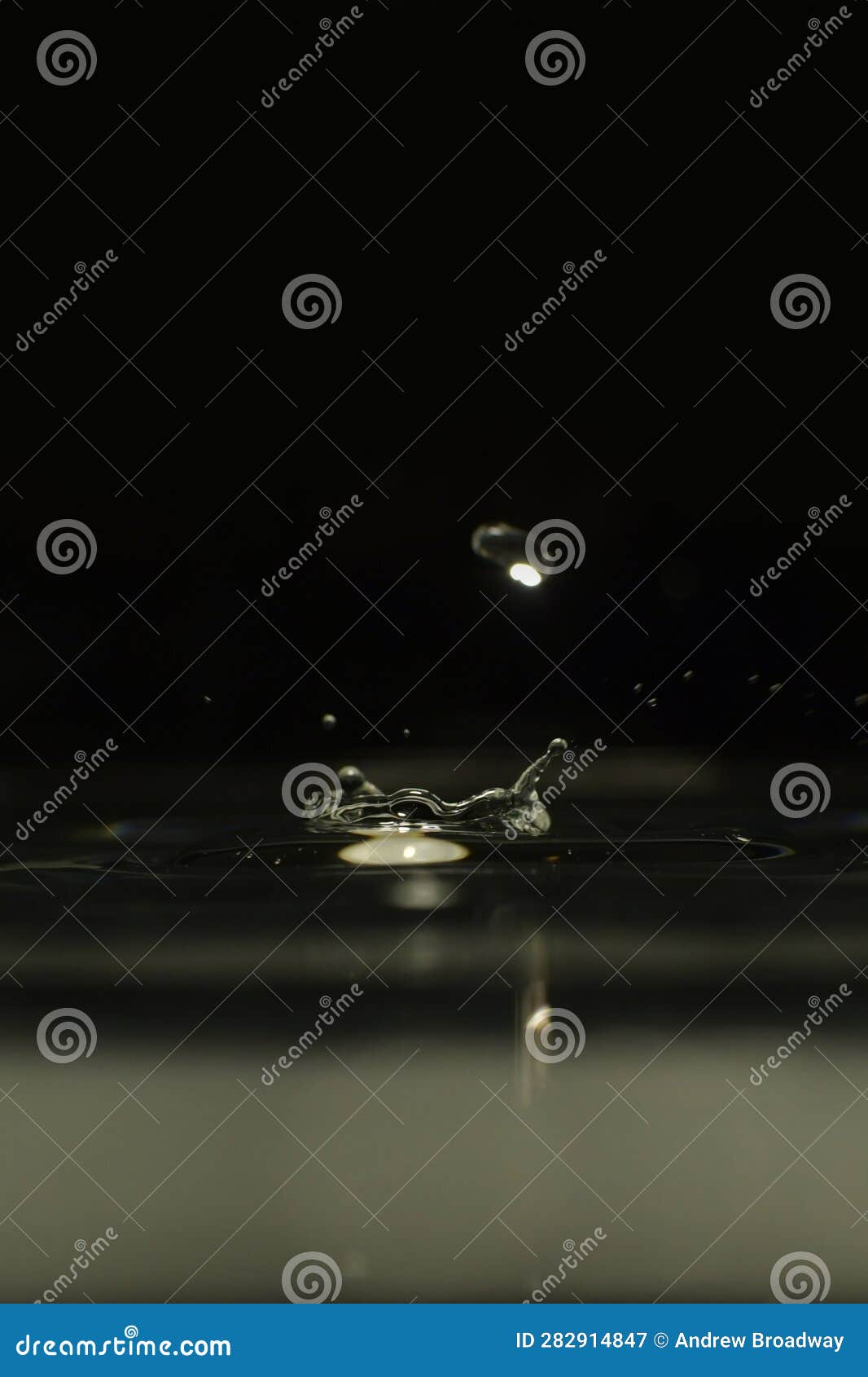 Water Falling Dripplets 007 Stock Image - Image of yellow, streetlight ...
