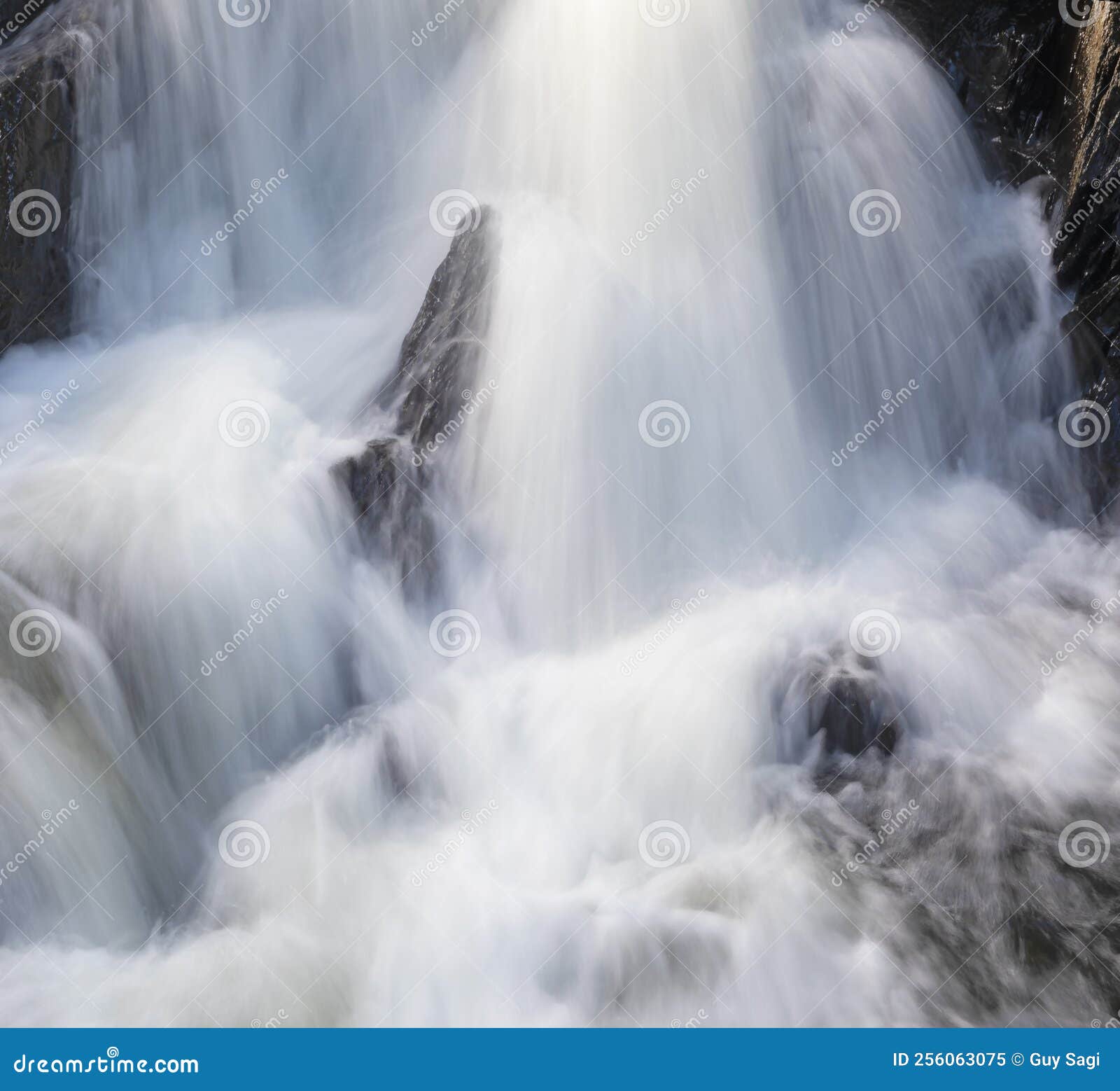 Water Falling Fast from Boulders in Maine Stock Image - Image of ...