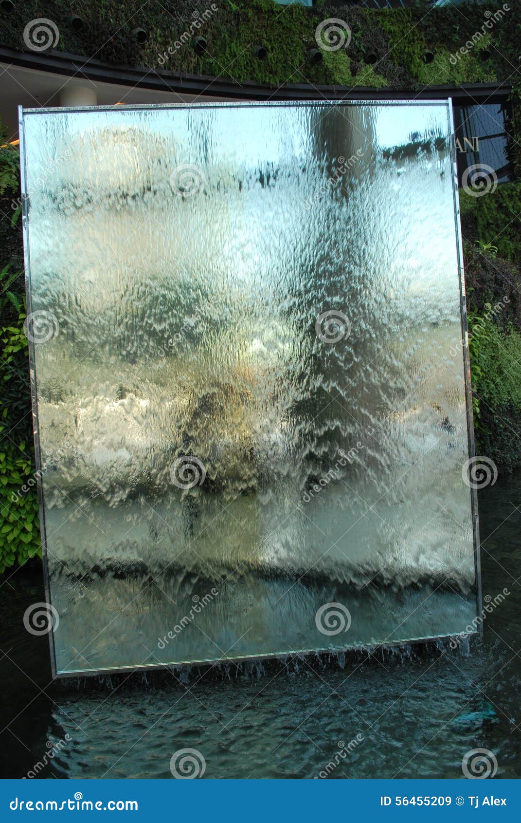 Water falling on mirror stock image. Image of water, design - 56455209