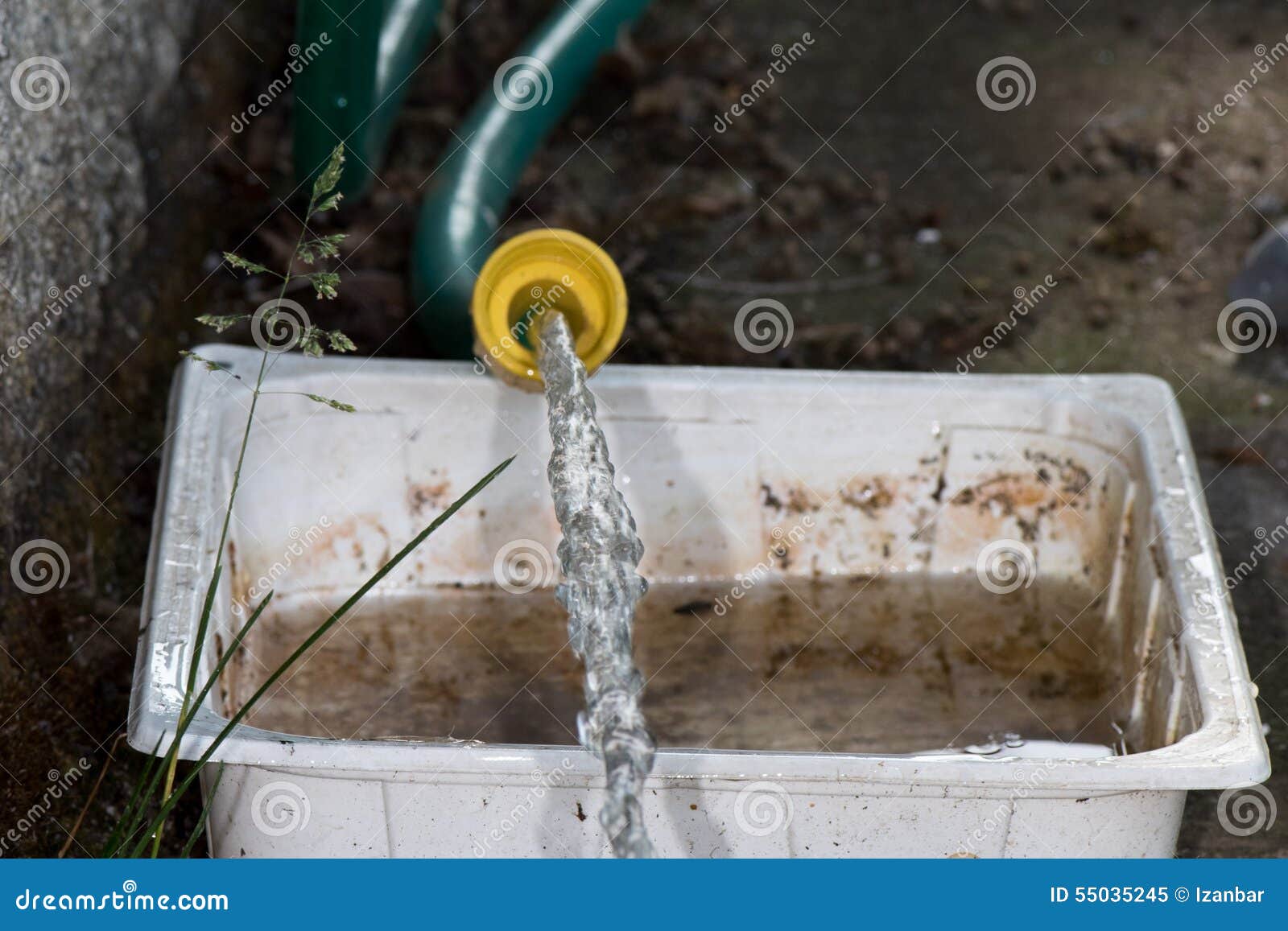Water Falling from Open Tap Stock Image - Image of pipe, liquid: 55035245