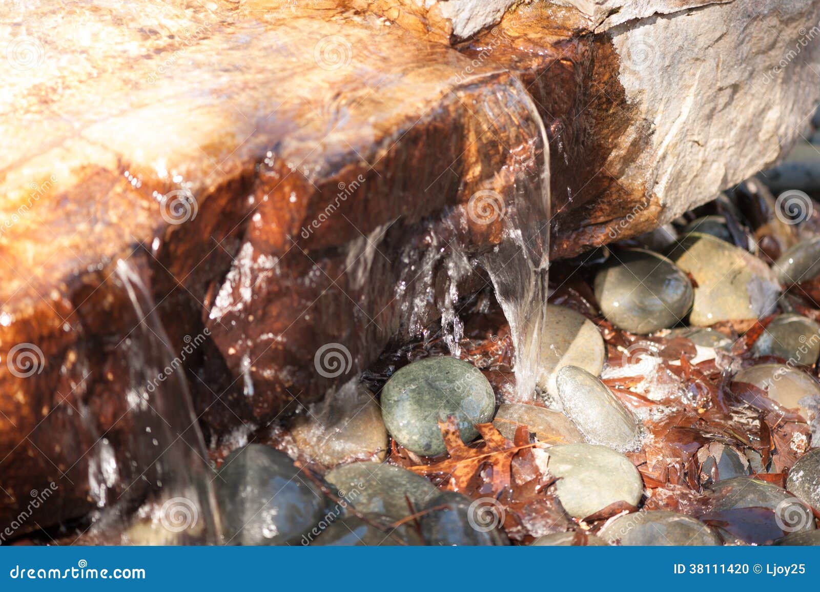 Water falling on rocks stock photo. Image of drop, cascade - 38111420
