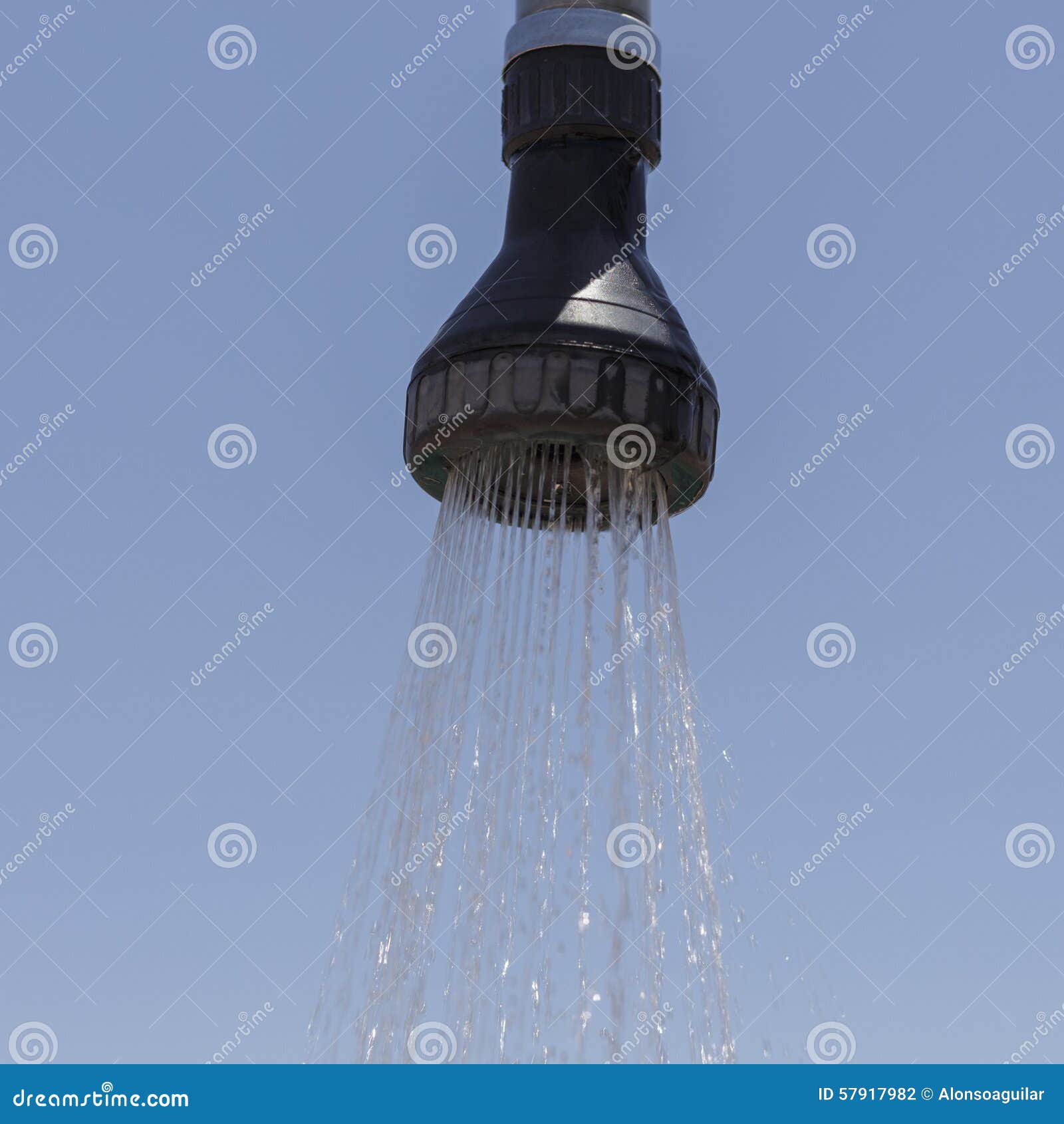 Water Falling from a Shower Stock Photo - Image of cool, refreshing ...