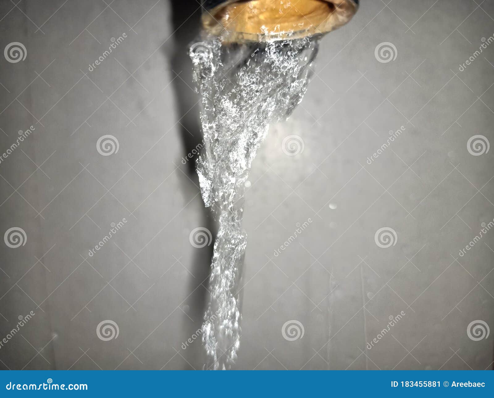 Water Falling To the Bucket Stock Image - Image of hand, reflection ...