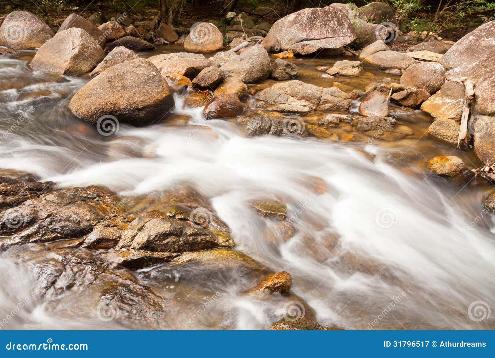 Water Falls Cascade on Tropical Forest Stock Image - Image of forest ...