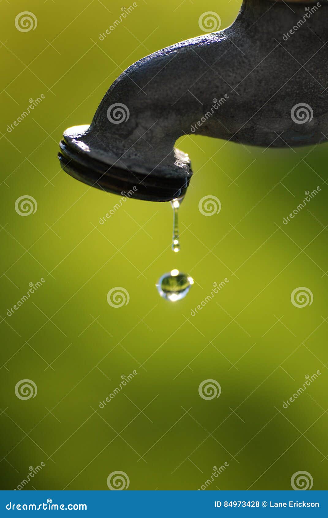 Water Faucet Dripping with a Leak Stock Photo - Image of clean ...