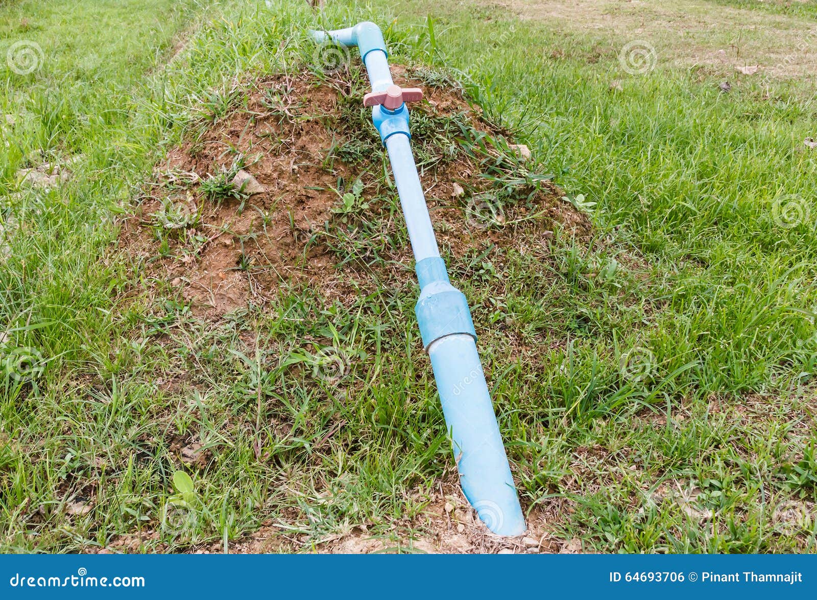 Water Faucet on the Ground. Stock Photo - Image of drop, metal: 64693706