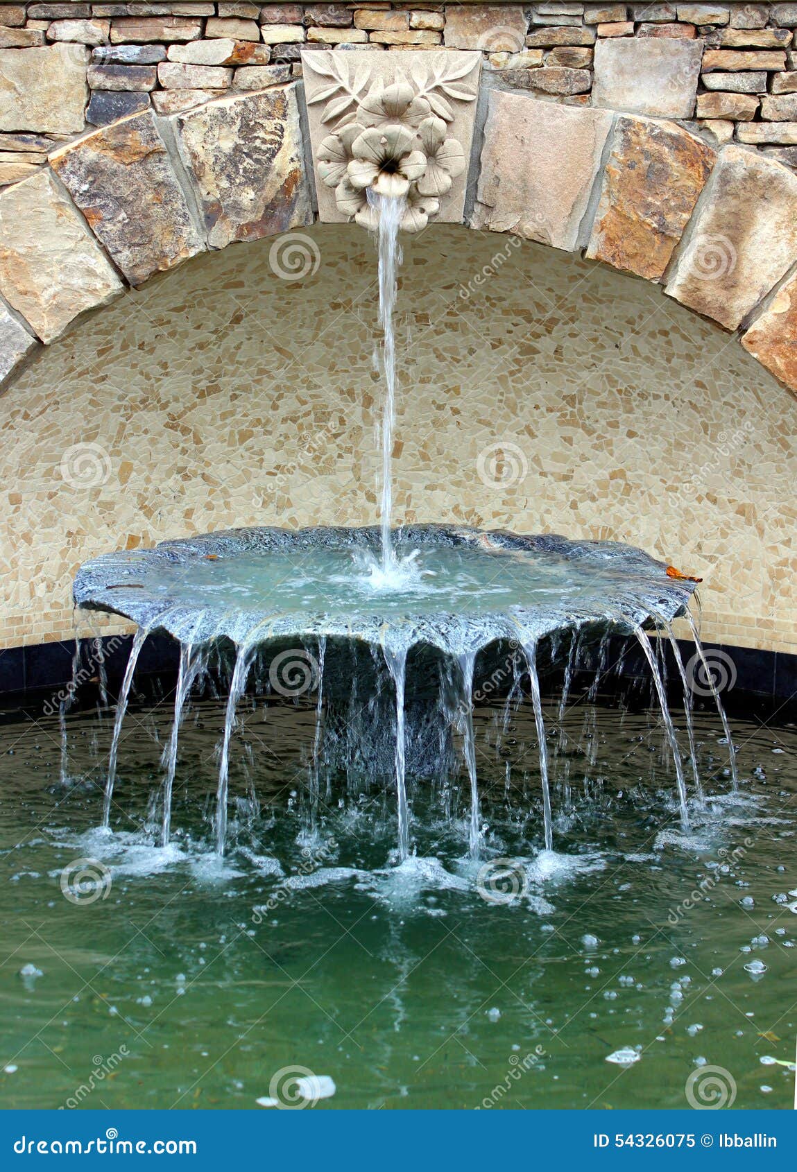 Water Feature stock image. Image of stone, waterscape - 54326075