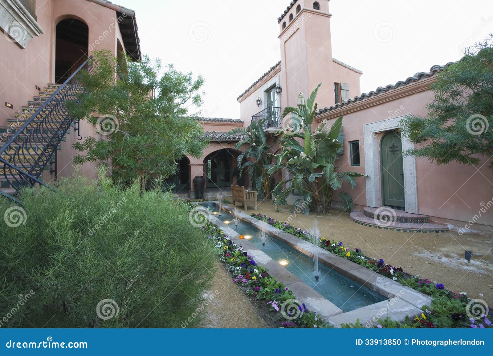 Courtyard Garden With Old Historic Houses Of Beguinage At Antwerp ...