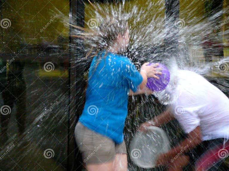 Water Fight stock photo. Image of battle, defend, humid - 983008