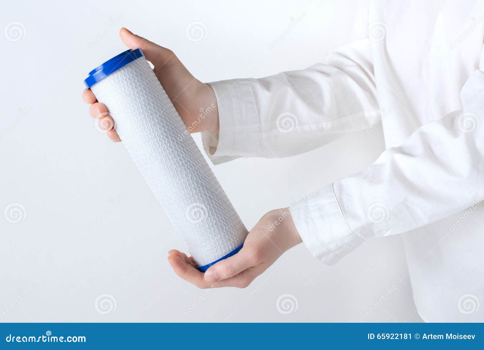 Water Filter Cartridge in Human Hands Stock Image - Image of home ...