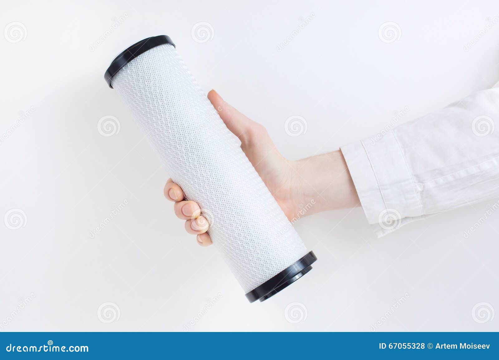 Water Filter Cartridge in Human Hands Stock Photo - Image of home ...