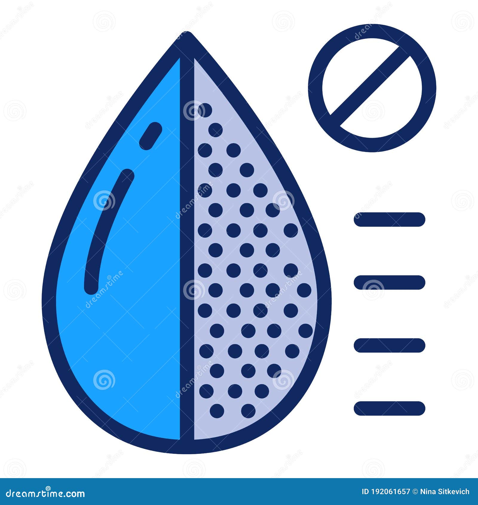 Water Filter Drop Icon, Outline Style Stock Vector - Illustration of ...