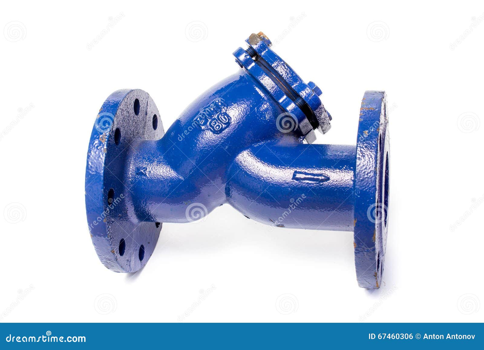 Water filter with flanges stock photo. Image of flow - 67460306