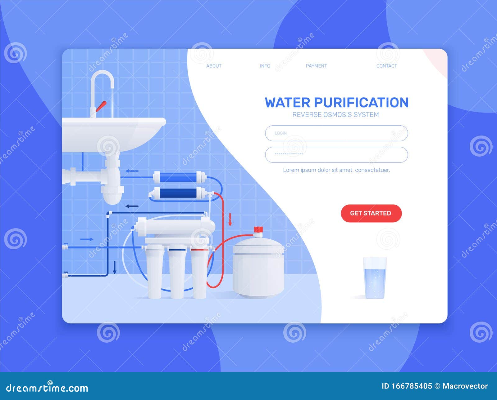 Water Filter Icon Set. Drink And Home Water Purification Filters ...