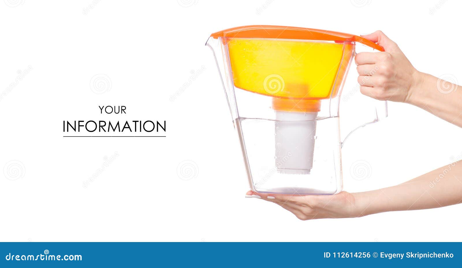 Water Filter in Hand Pattern Stock Photo - Image of freshness, drink ...