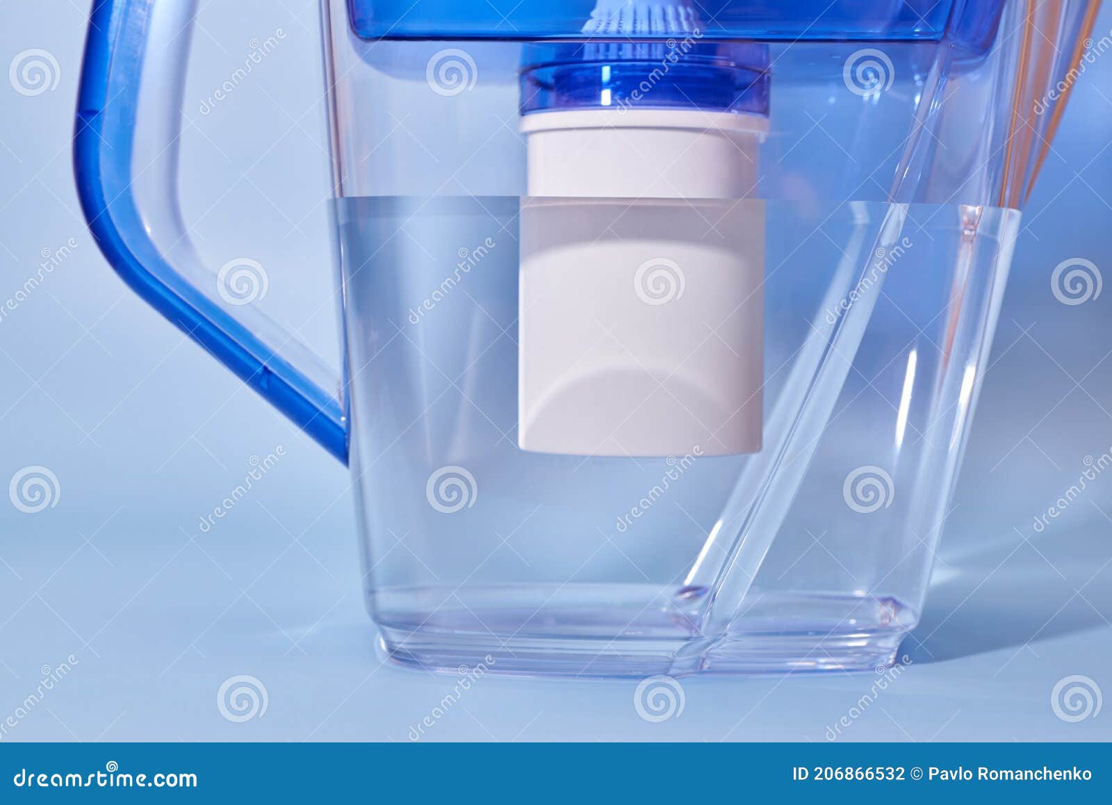 Water Filter for Home Use on a Blue Background Stock Photo - Image of ...
