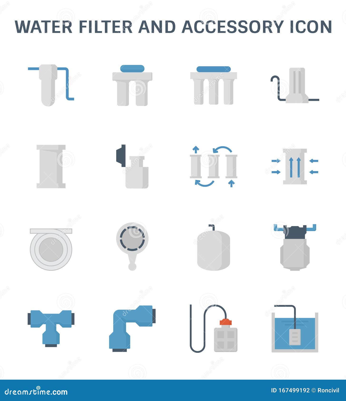 Water filter icon stock vector. Illustration of desalination - 167499192
