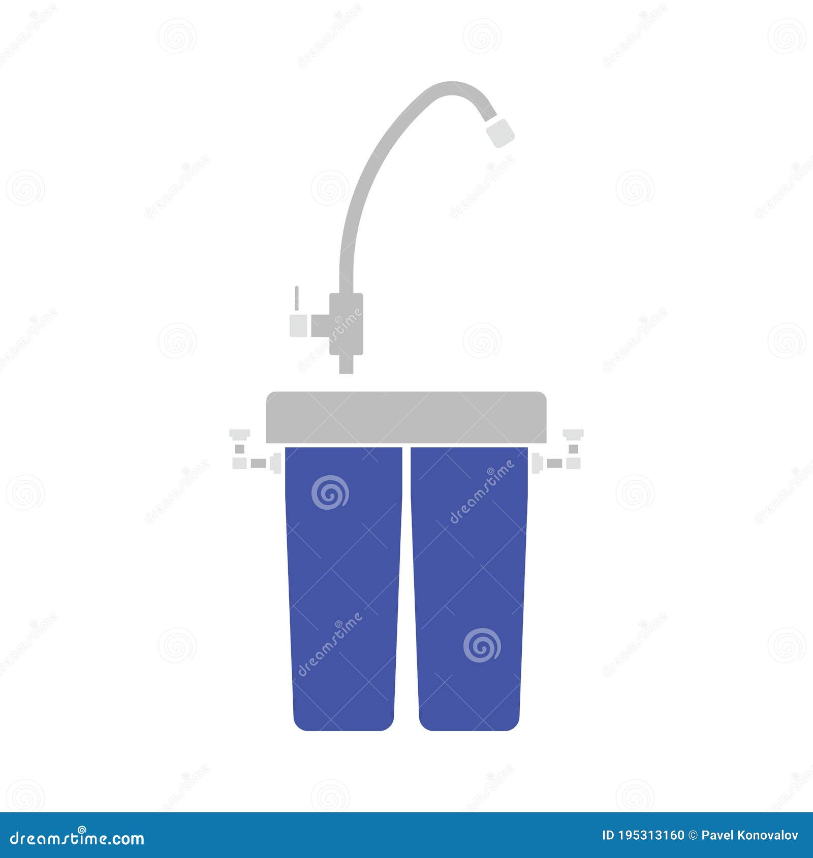 Water Filter Icon stock vector. Illustration of mineral - 195313160