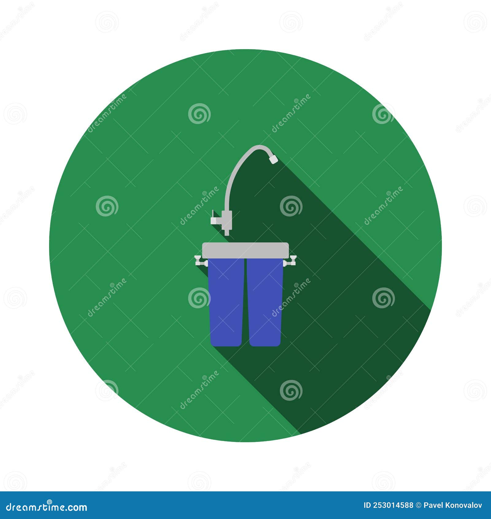 Water Filter Icon stock vector. Illustration of health - 253014588