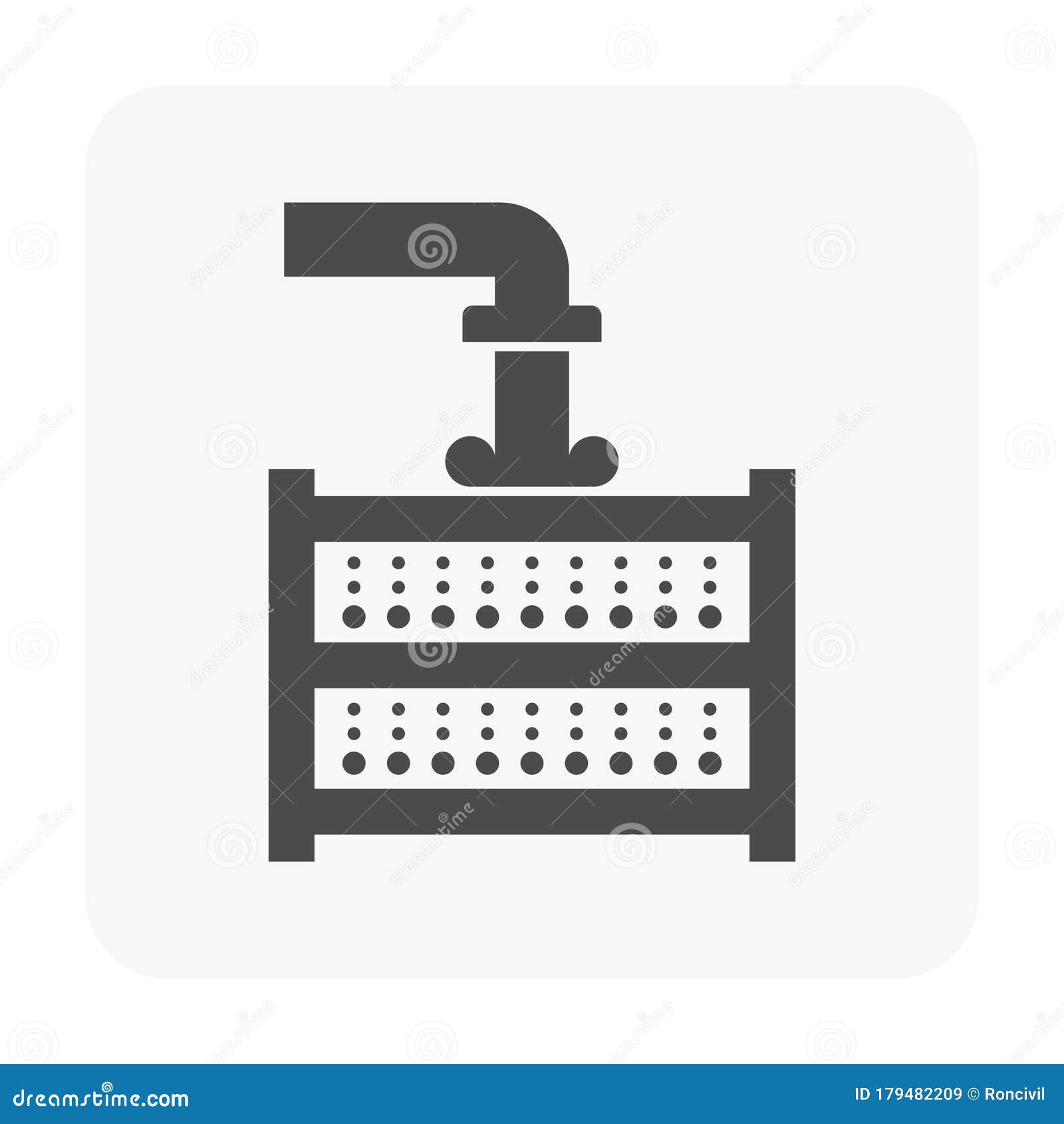 Water filter icon stock vector. Illustration of recycle - 179482209