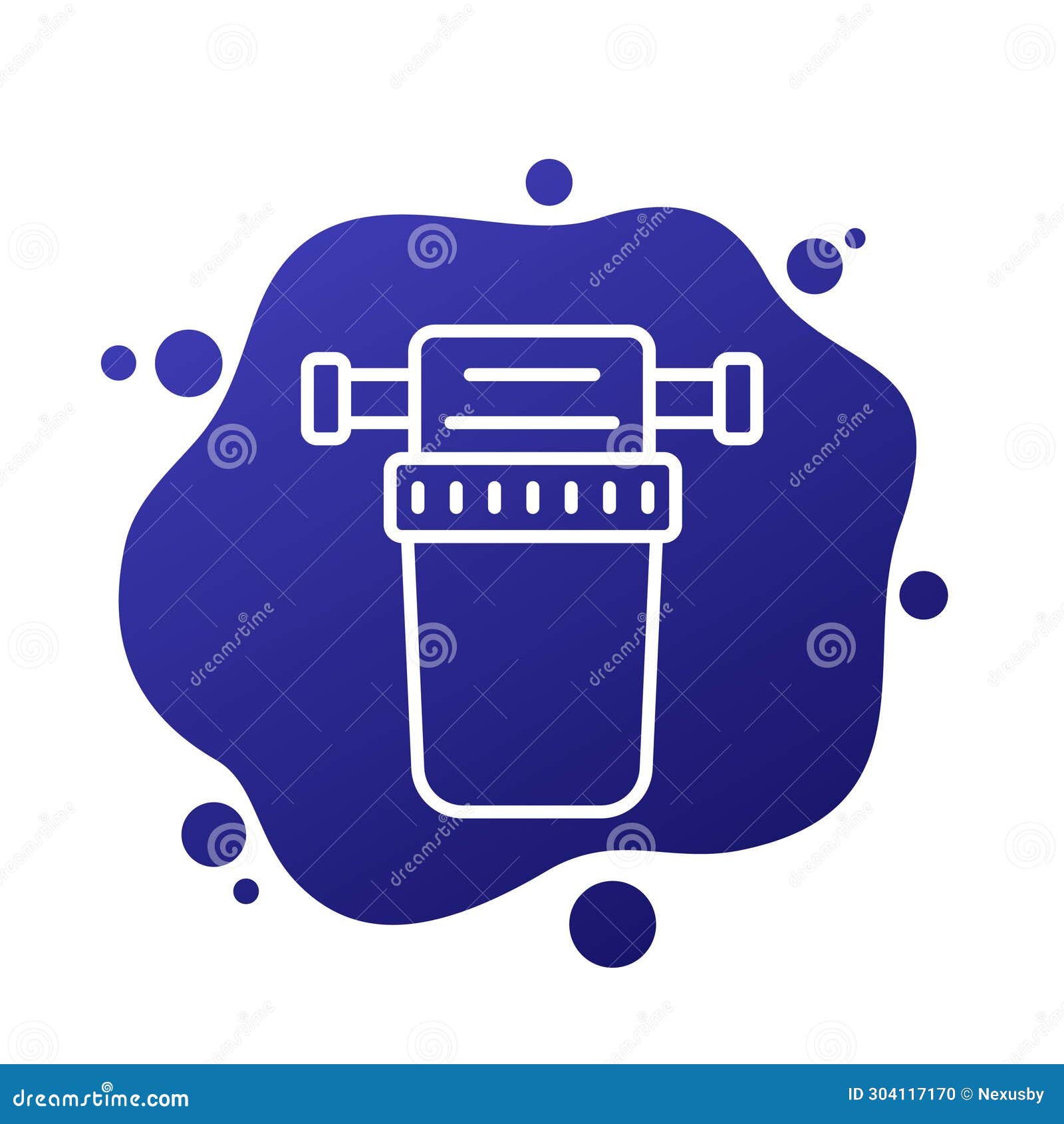 Water Filter Line Icon, Vector Stock Illustration - Illustration of ...