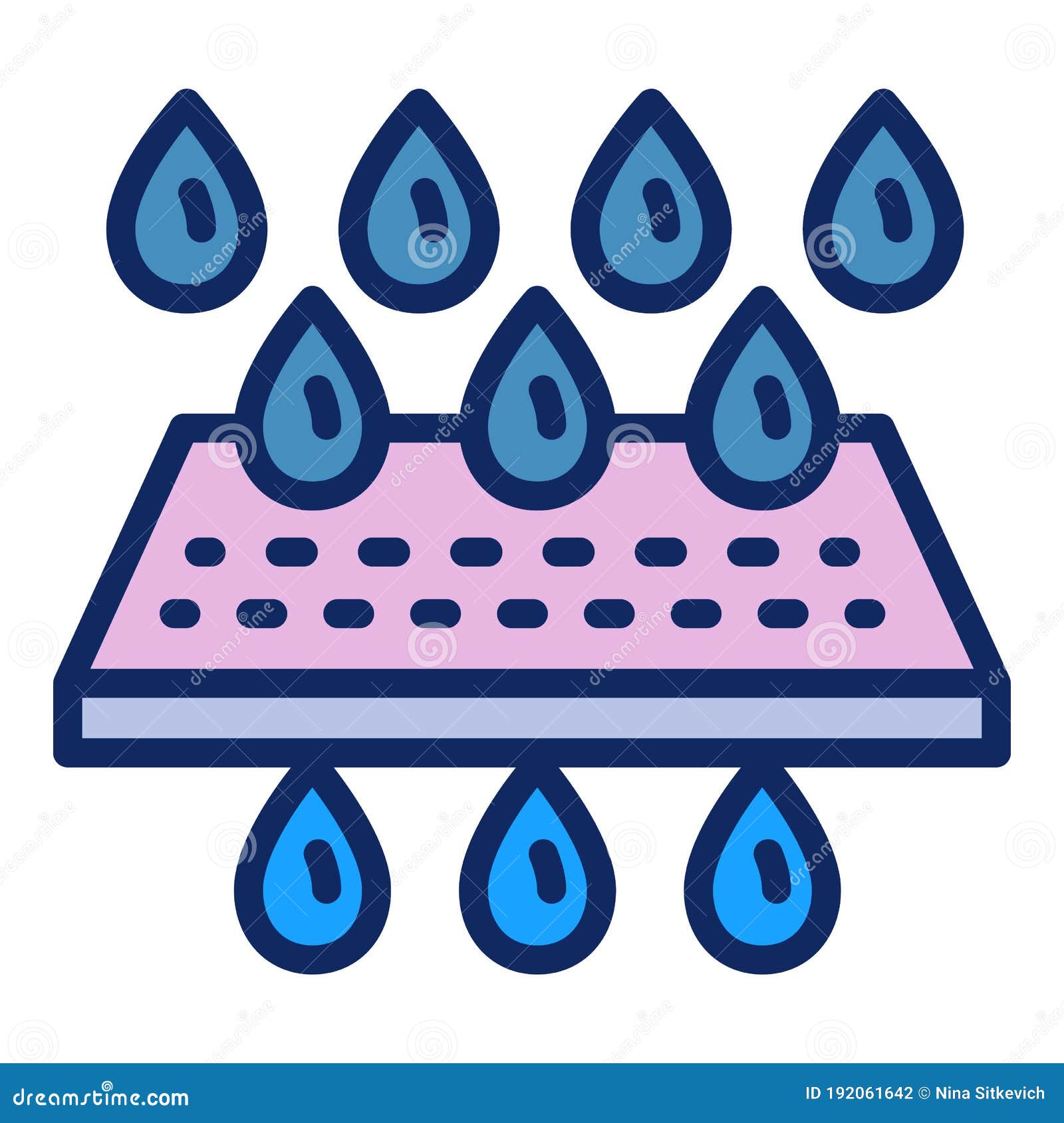 Water Filter Net Icon, Outline Style Stock Vector - Illustration of ...