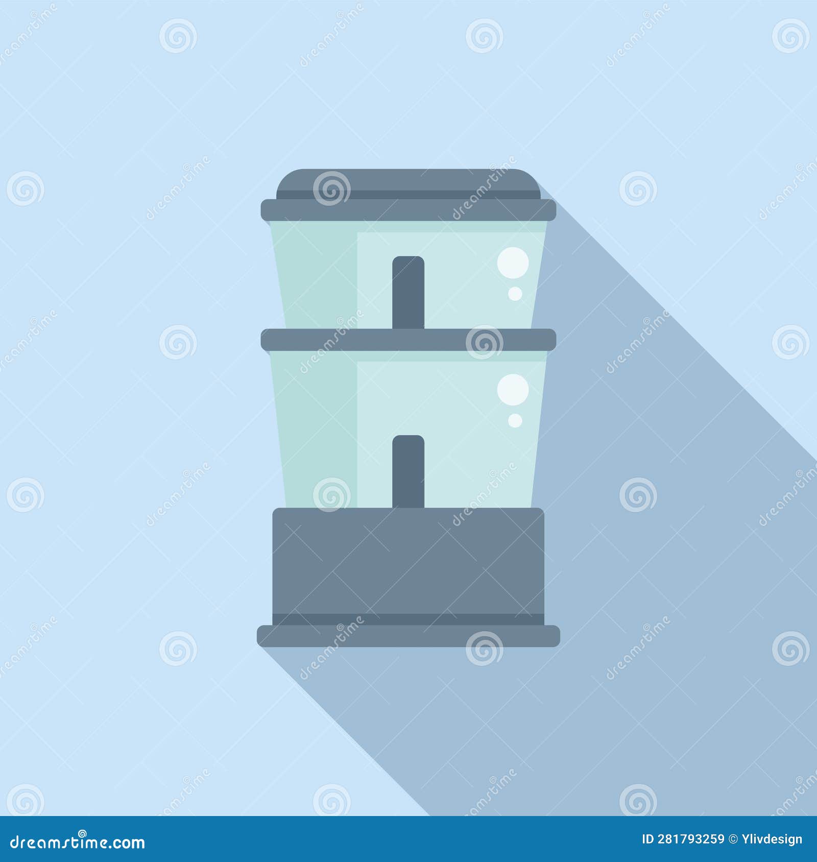 Water Filter Pot Icon Flat Vector. Plastic Bottle Stock Vector ...