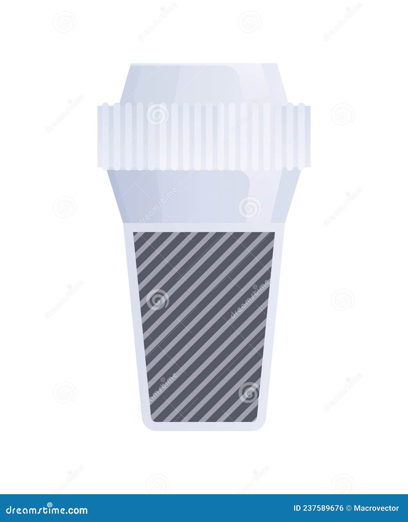 Water Filter Profile Composition Stock Illustration - Illustration of ...