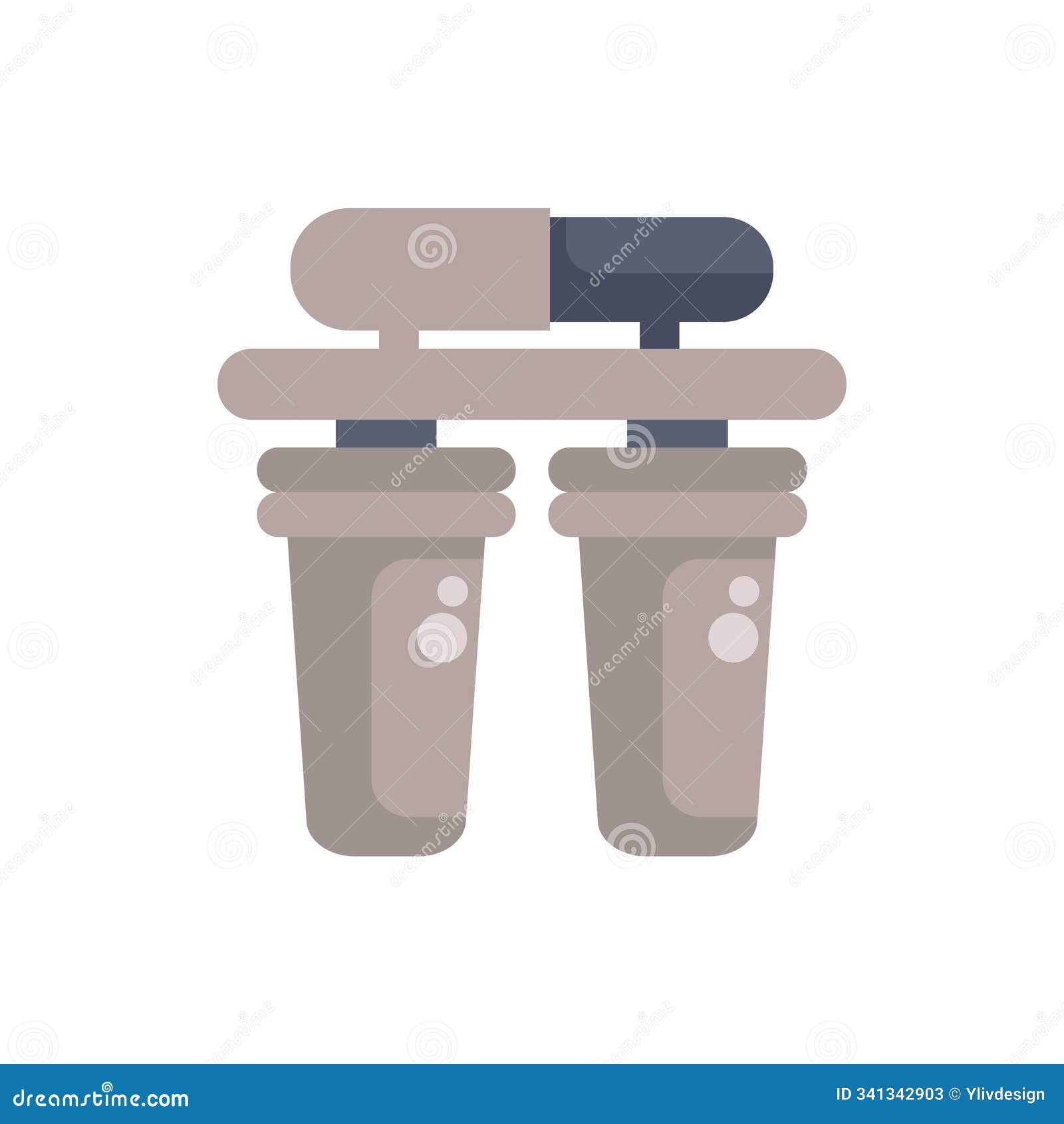 Water Filter Purifying Tap Water With Two Stage Filtration System ...