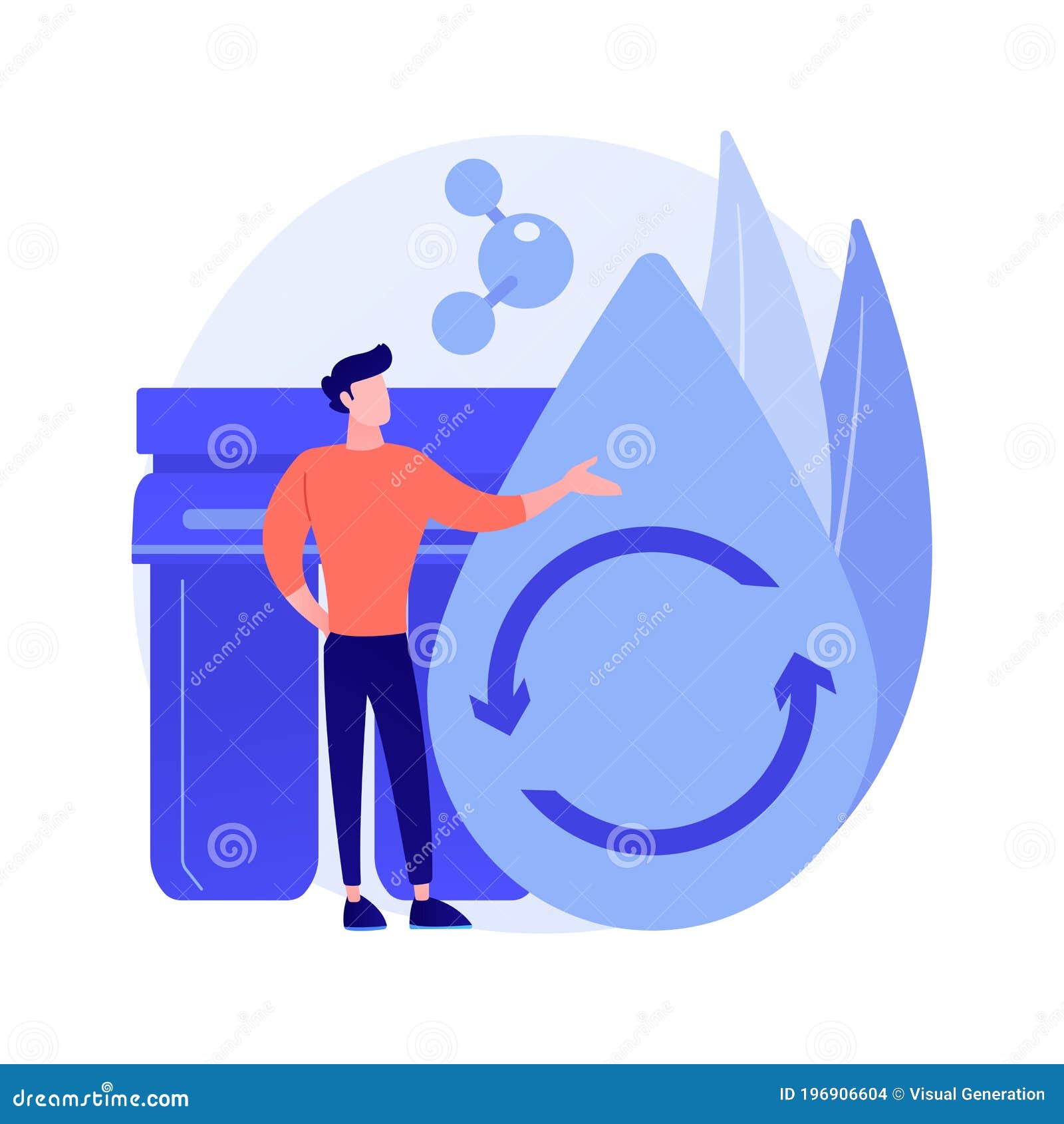 Water Filtering System Abstract Concept Vector Illustration. Stock ...